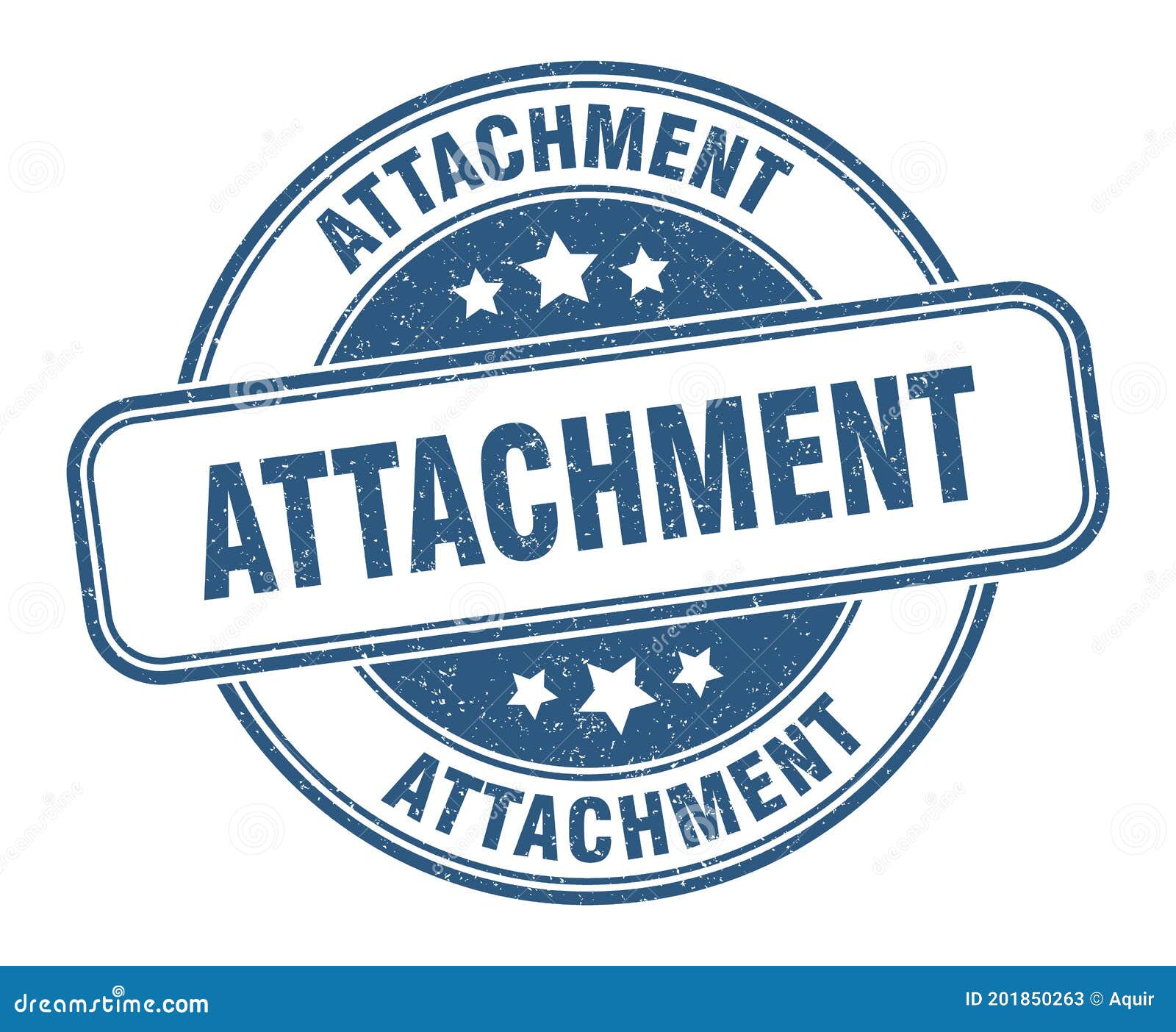 Attachment Stamp. Attachment Label. Round Grunge Sign Stock Vector ...