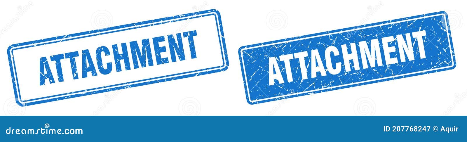 Attachment Stamp Set. Attachment Square Grunge Sign Stock Vector ...