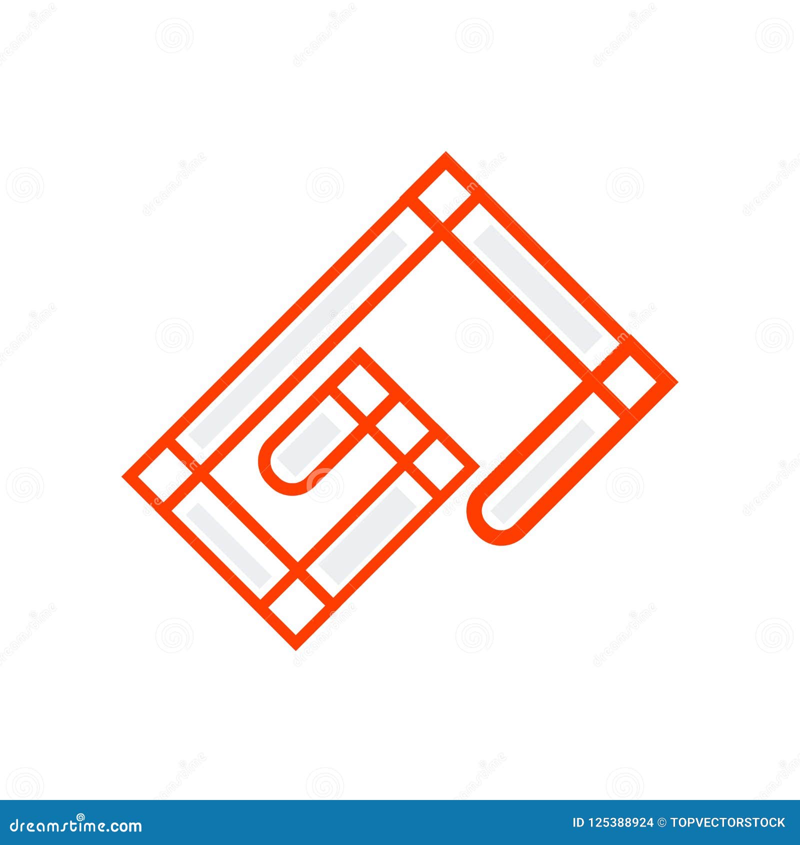 Attachments Icon Vector Sign and Symbol Isolated on White Background ...