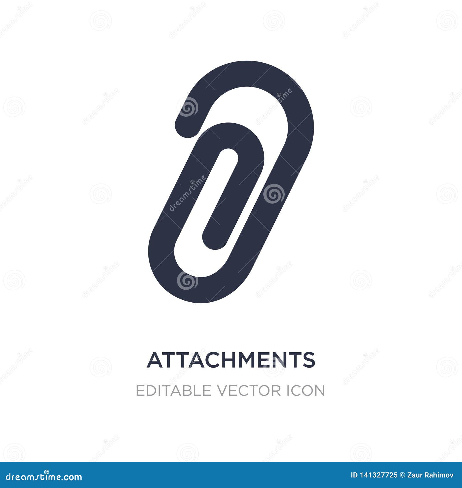 Attachments Icon On White Background. Simple Element Illustration From ...