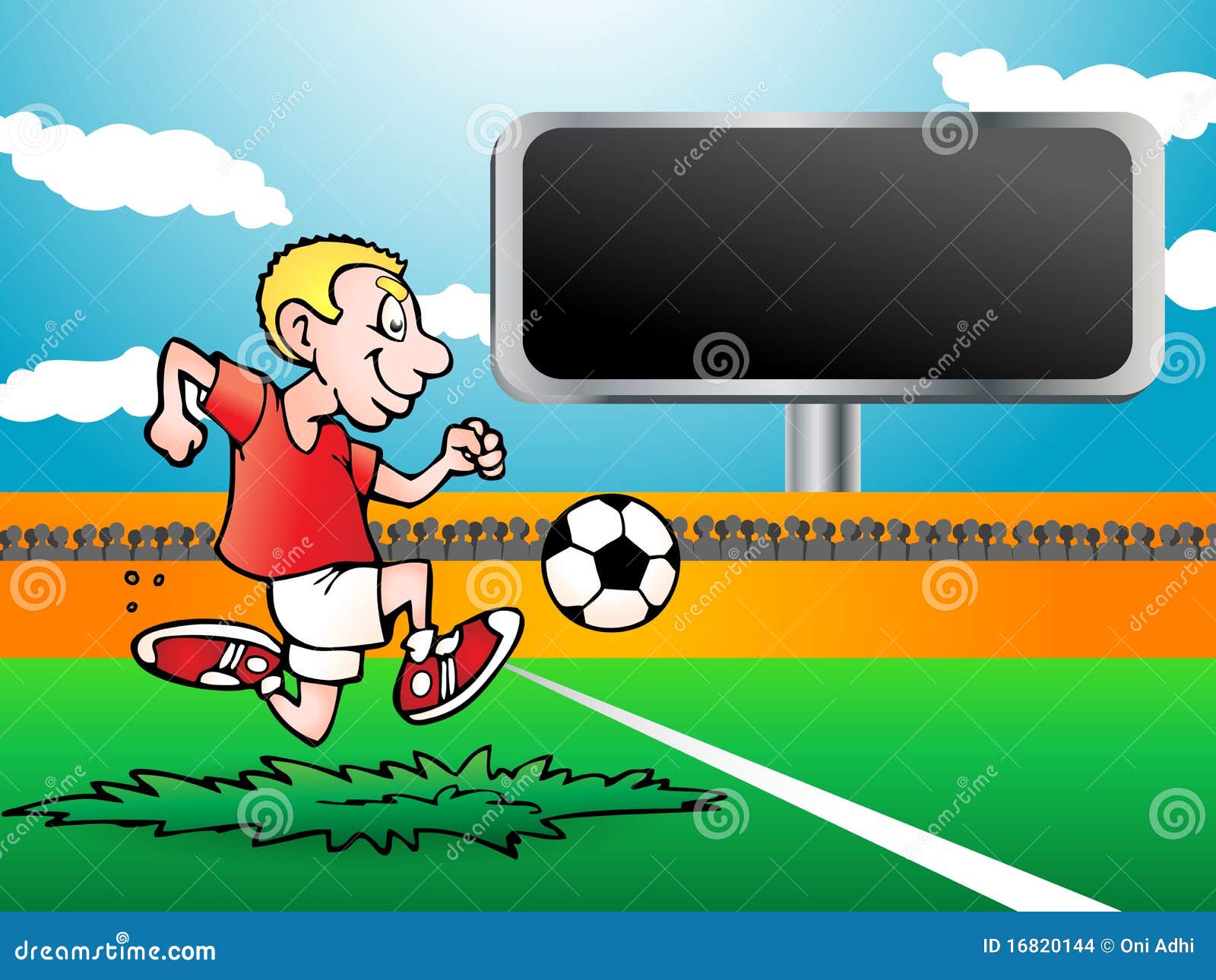 Deflated Soccer Ball Cartoon Vector | CartoonDealer.com #196707921