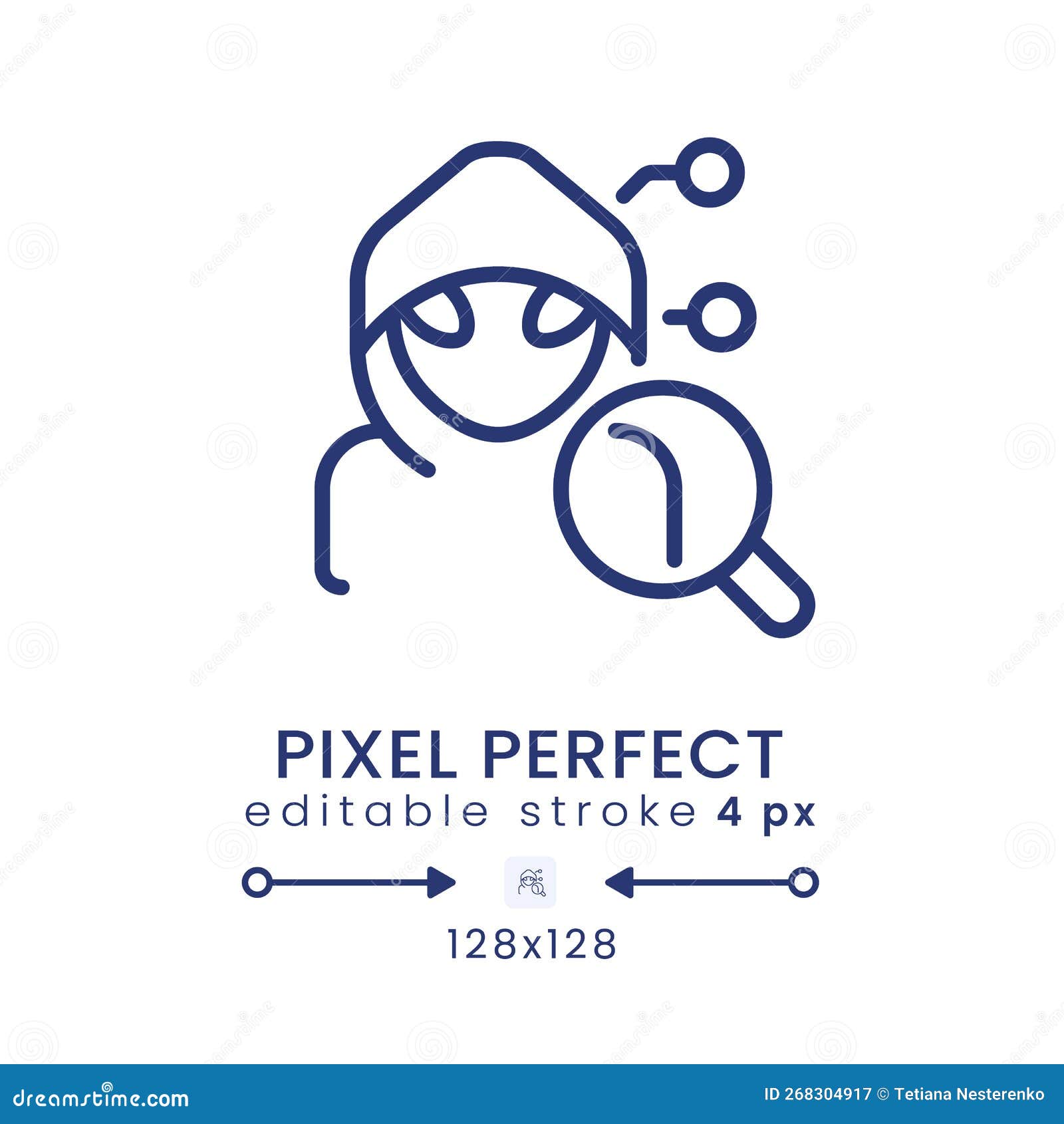 Attack Analytics Linear Desktop Icon Stock Vector - Illustration of ...