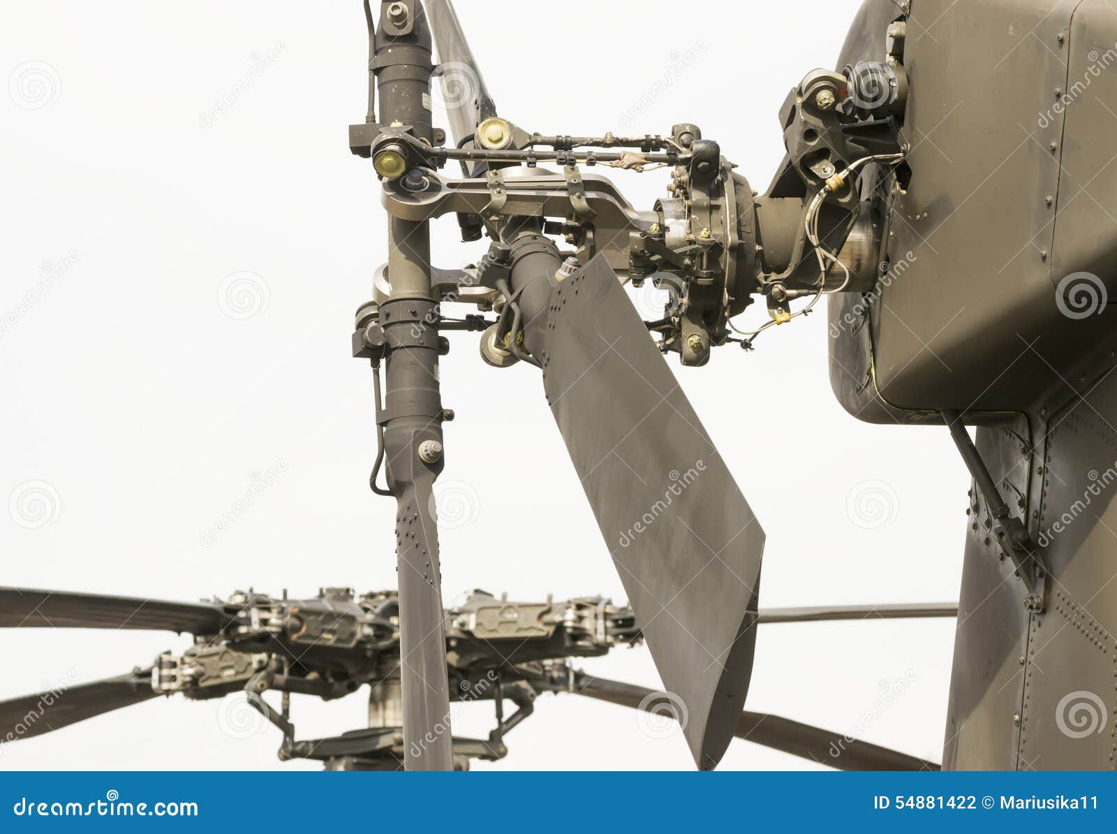 Attack helicopter rotors stock photo. Image of army, fighter - 54881422