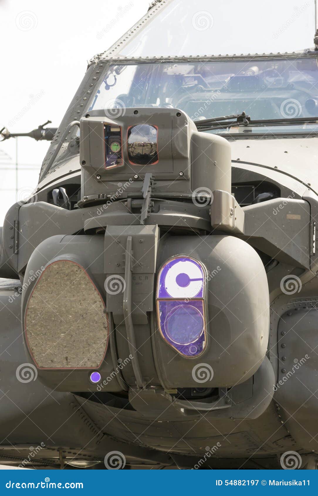 Attack Helicopter Sensors System Stock Image - Image of sensors, range ...