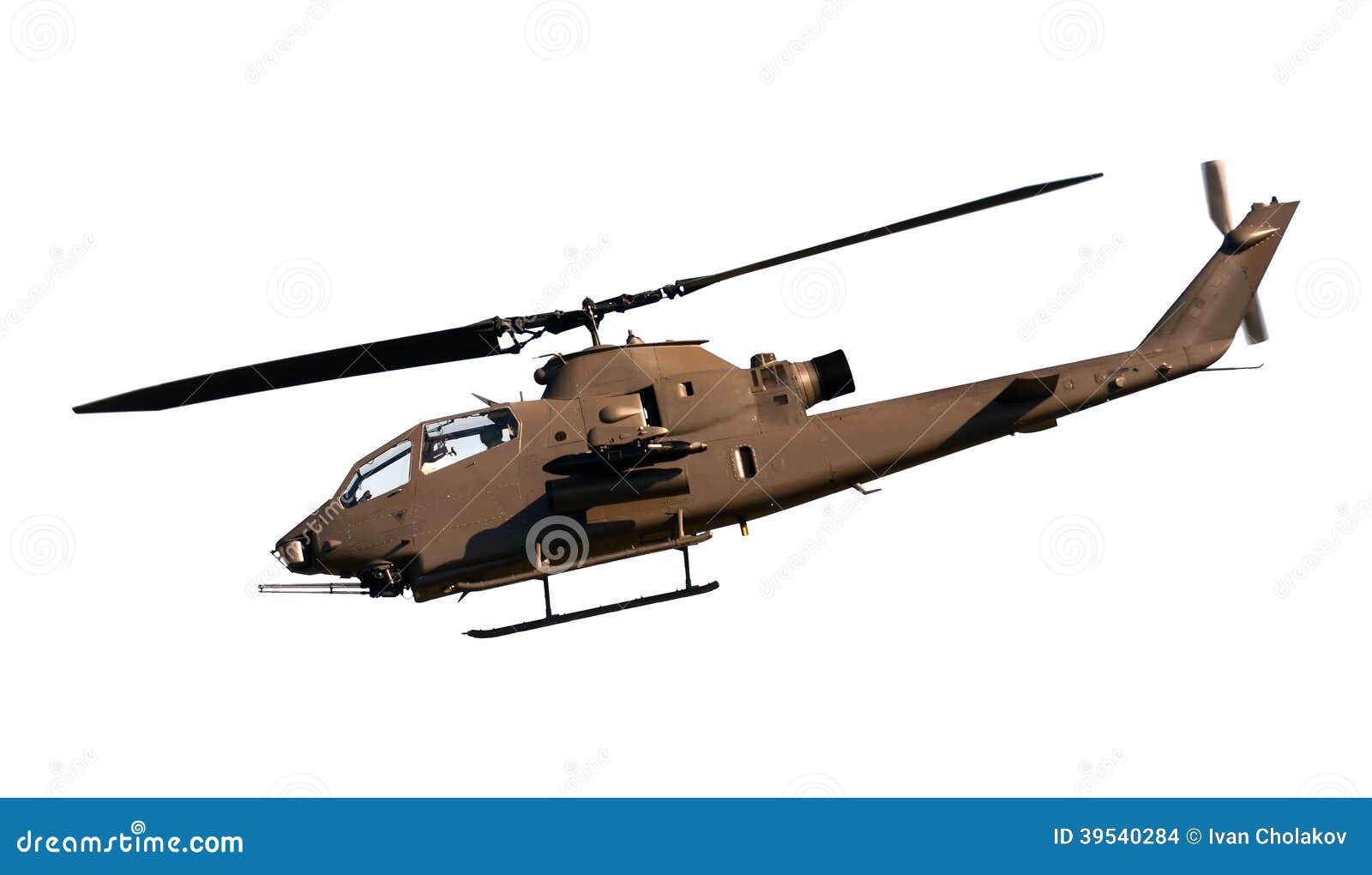 Military Attack Helicopters Side View