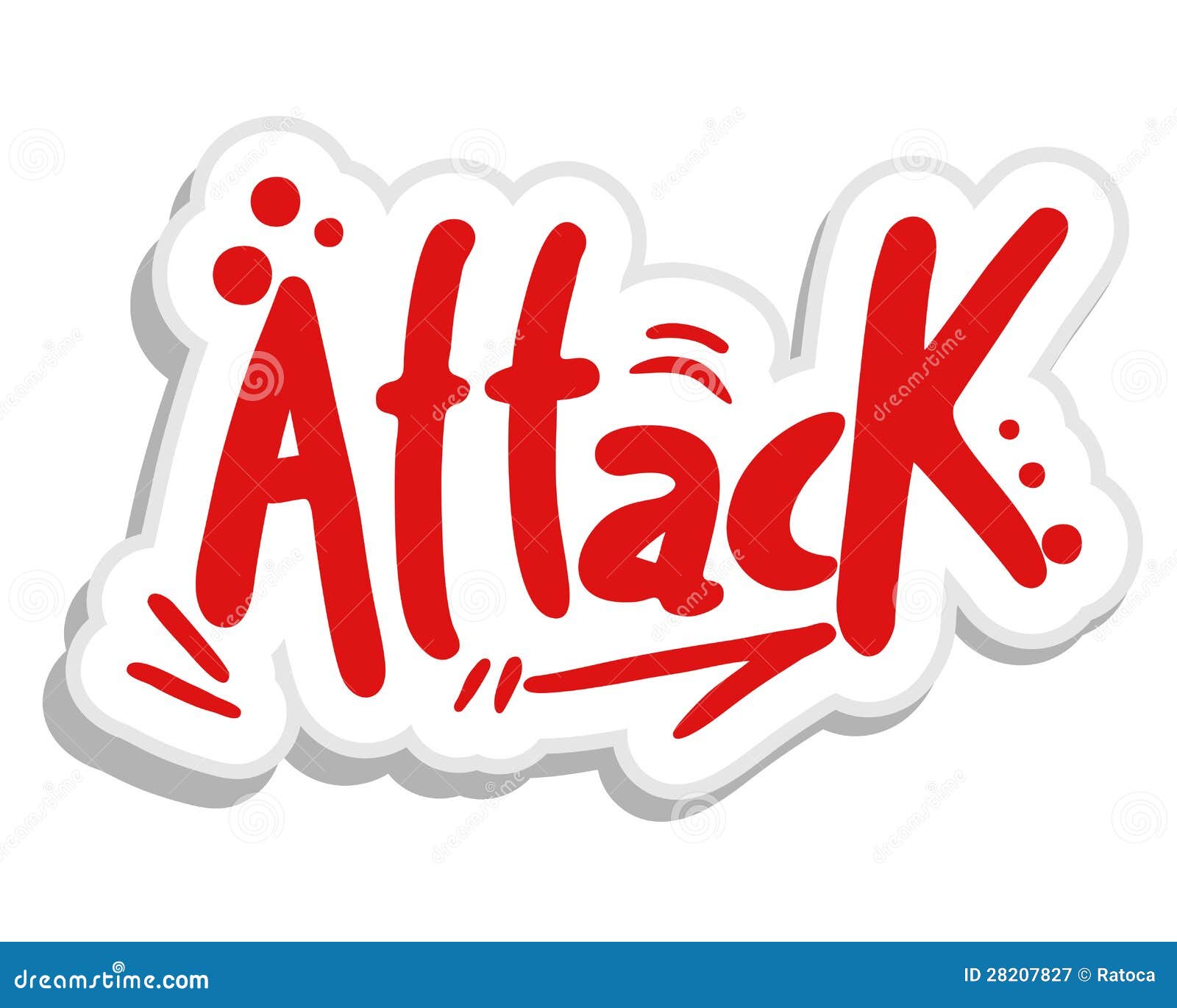 Attack message stock vector. Illustration of background - 28207827