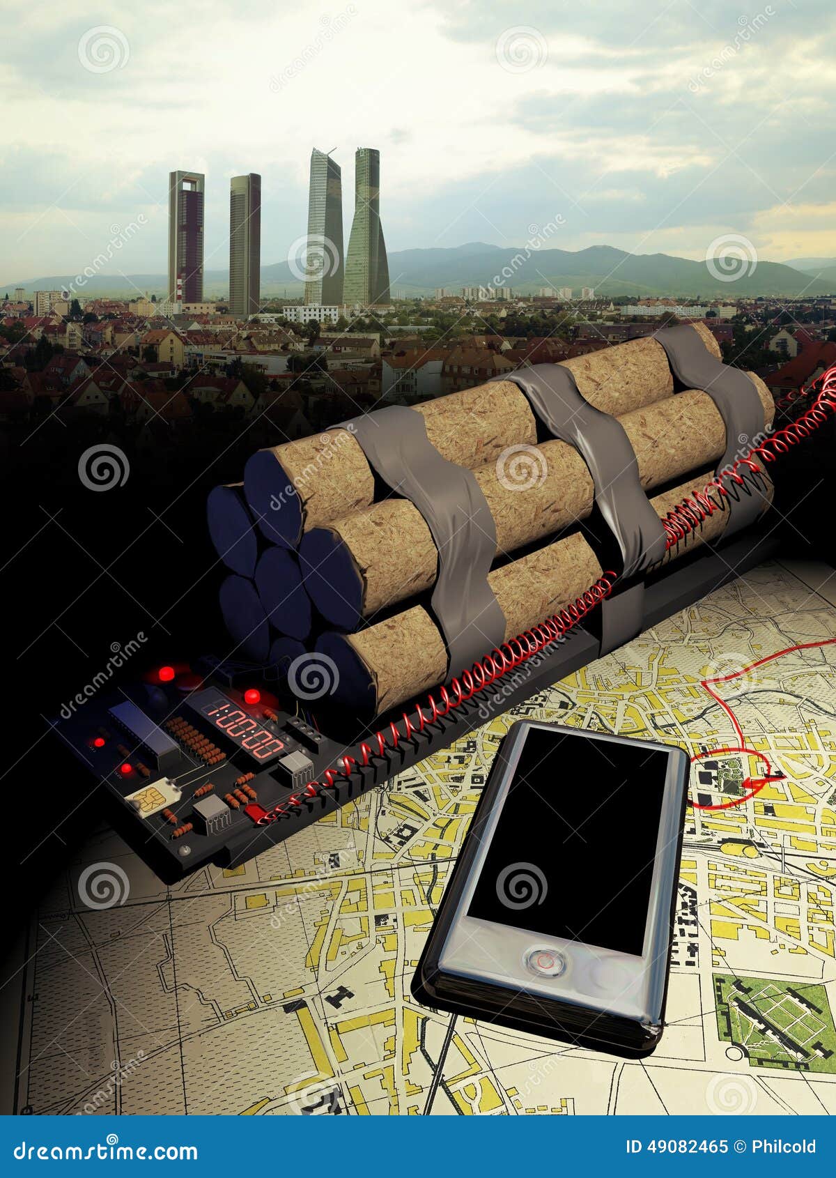 Attack planning stock illustration. Illustration of alert - 49082465