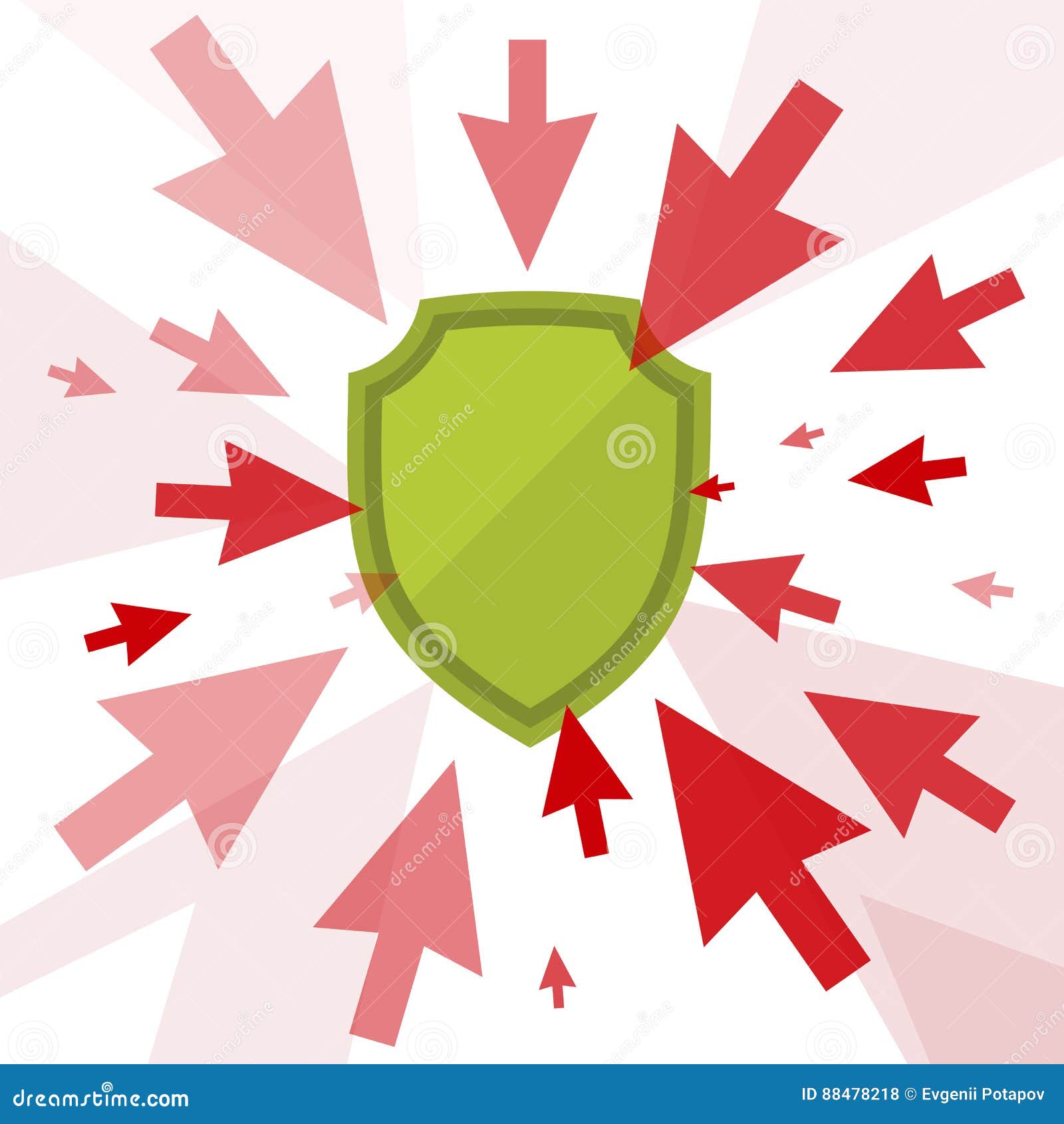 Attack and protection stock vector. Illustration of protection - 88478218