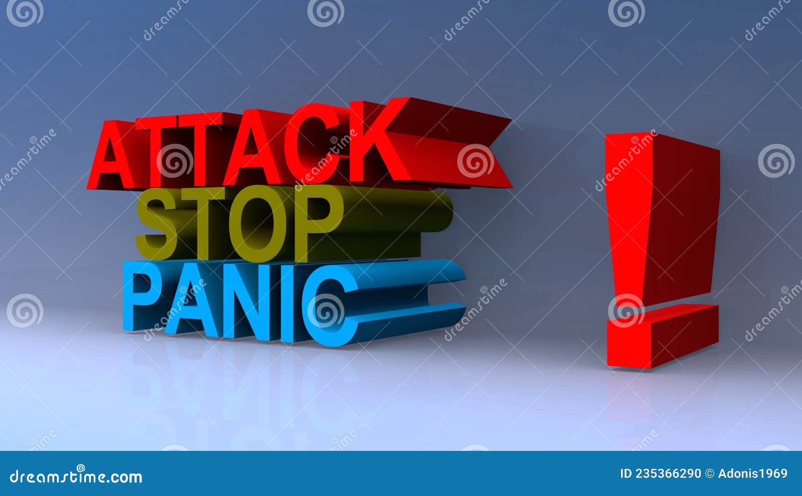 Stop Panic Red Sign With White Palm Hand Inside. Road Sign STOP. Vector ...
