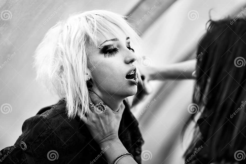 Attack on street stock photo. Image of fight, goth, pain - 15016892