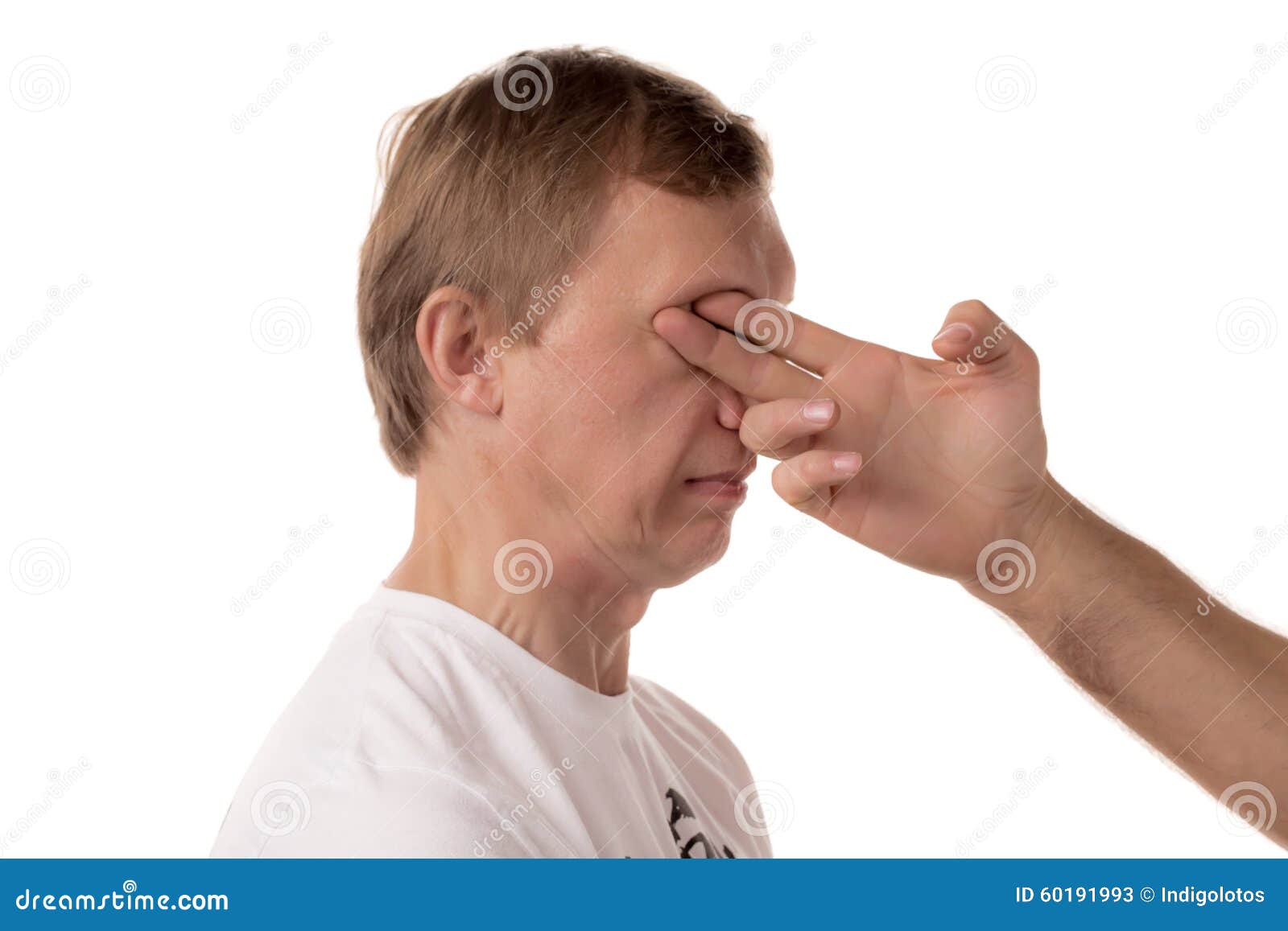 Attack To the Head for Defeat. Stock Image - Image of combat, white ...