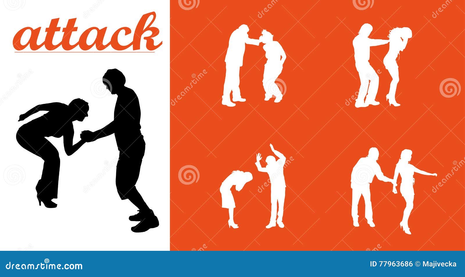 Attack stock illustration. Illustration of victim, revolver - 77963686