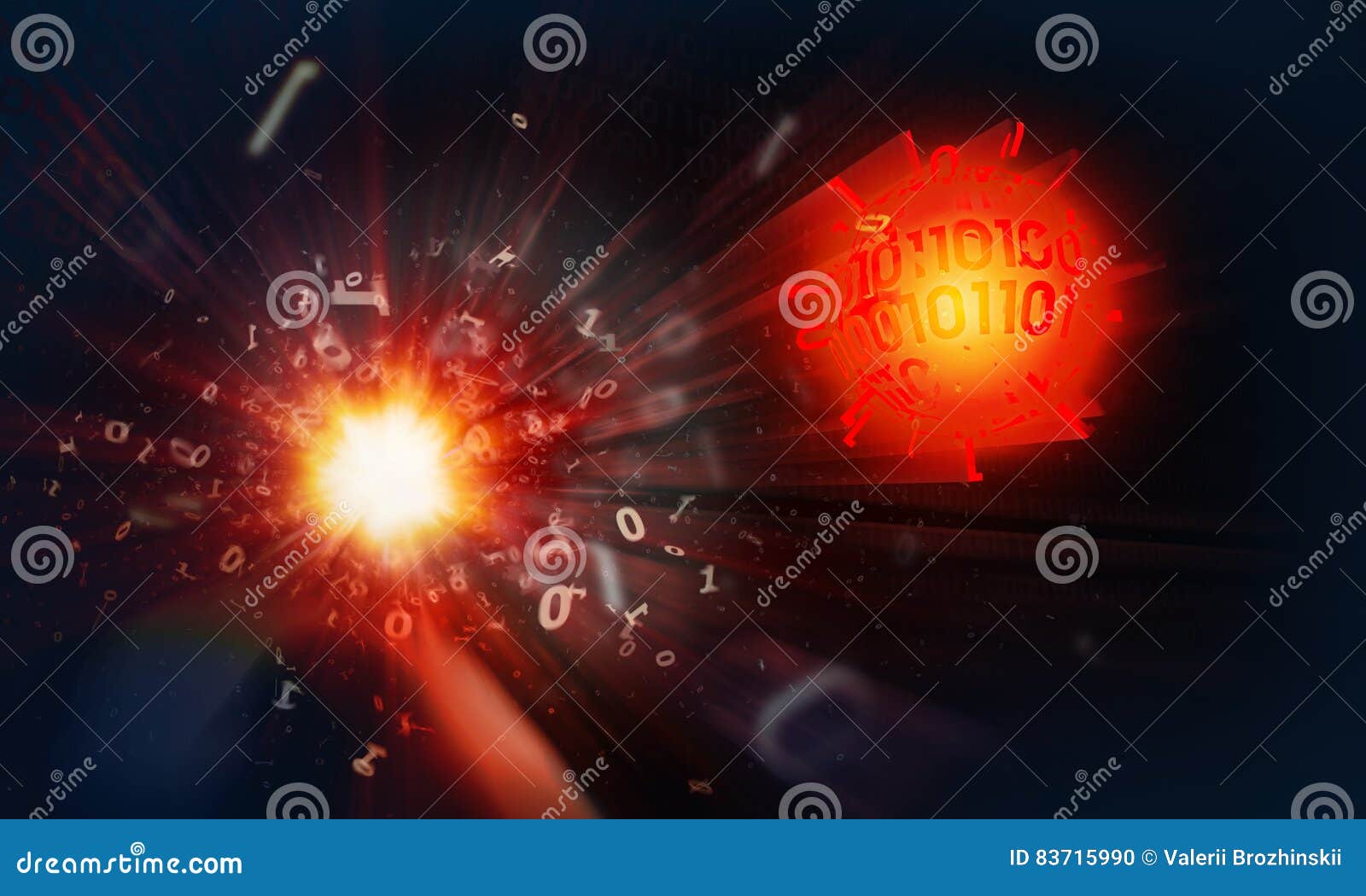 Attack of Virus on Computer Stock Photo - Image of hacker, phishing ...