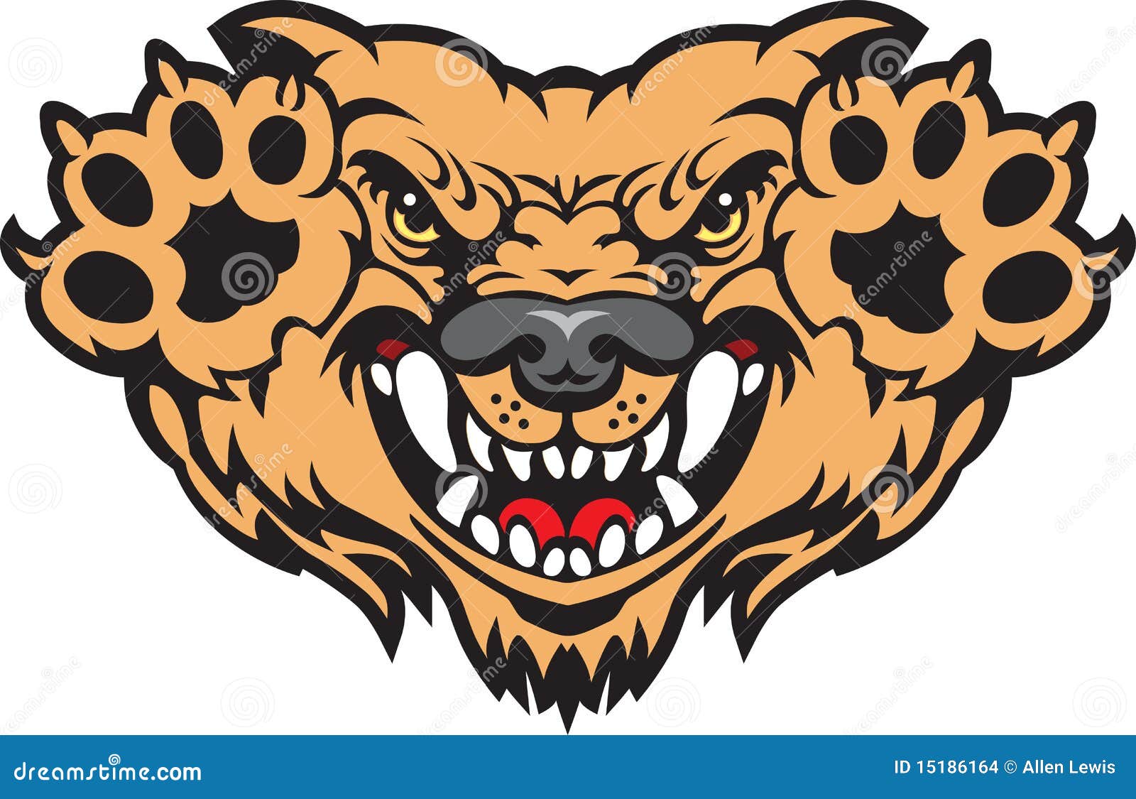 Attacking Cat stock vector. Illustration of attack, jump - 15186164