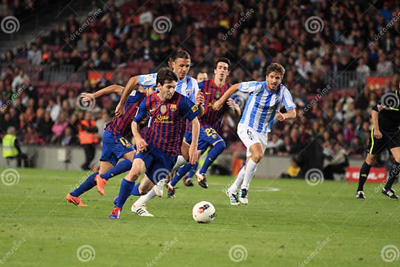 Attacking Leo Messi editorial stock photo. Image of spain - 24758013