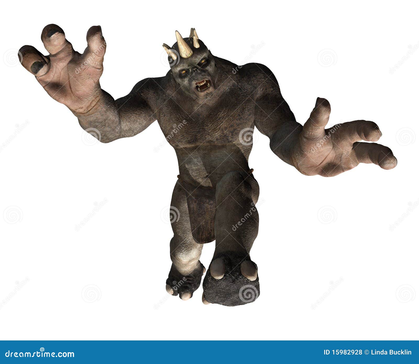 Attacking Troll stock illustration. Illustration of anger - 15982928