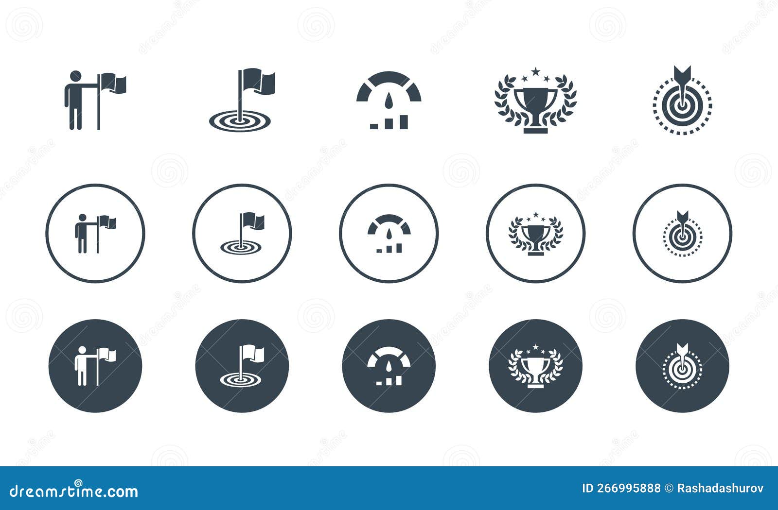 Attainment, Goal, Performance, Reward Stock Vector - Illustration of ...