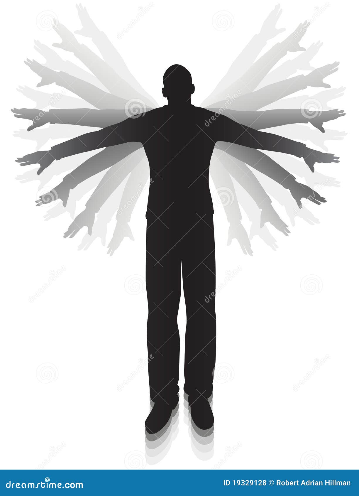 Attempted flight stock vector. Illustration of flying - 19329128