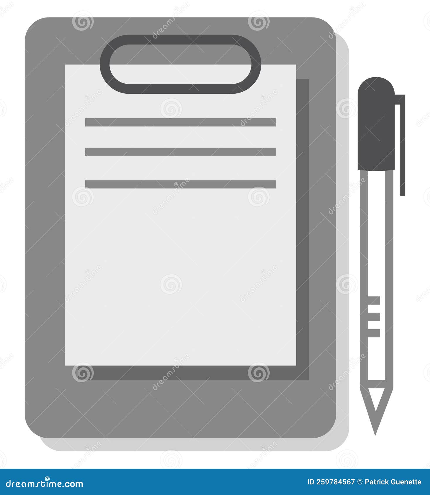 Attendance list, icon stock vector. Illustration of task - 259784567