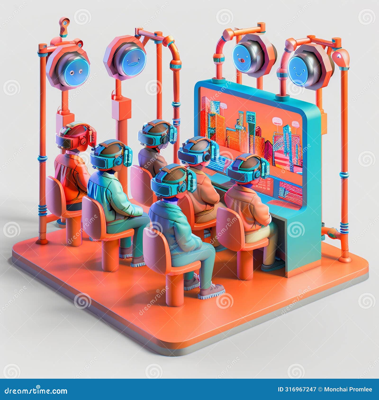 Attendees Experiencing an Immersive Virtual Reality Conference ...