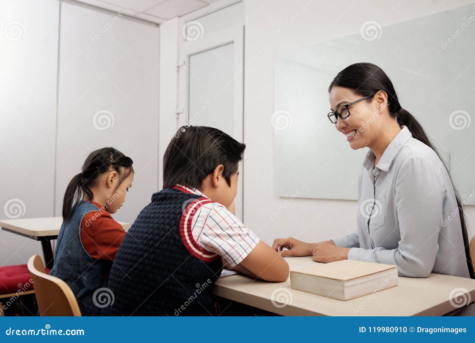 Attending private class stock photo. Image of child - 119980910