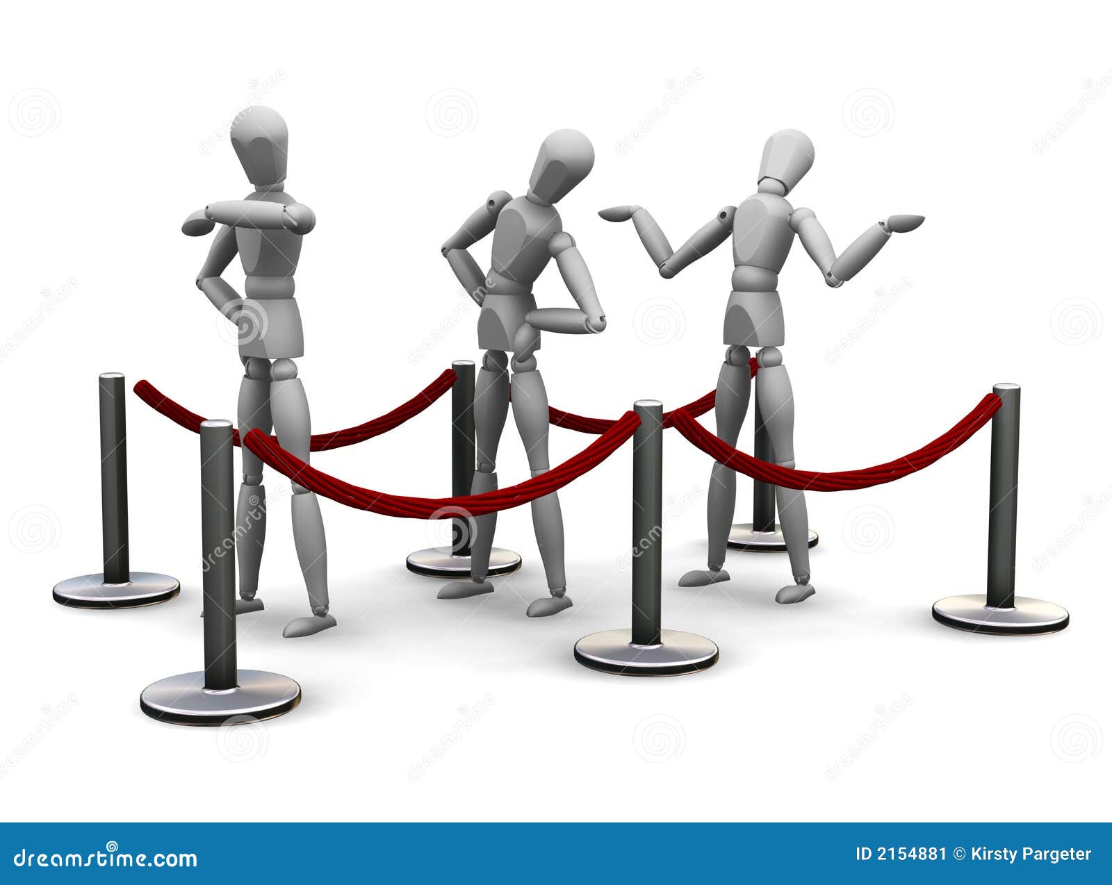 Attente Dans La File D'attente Illustration Stock - Illustration du ...