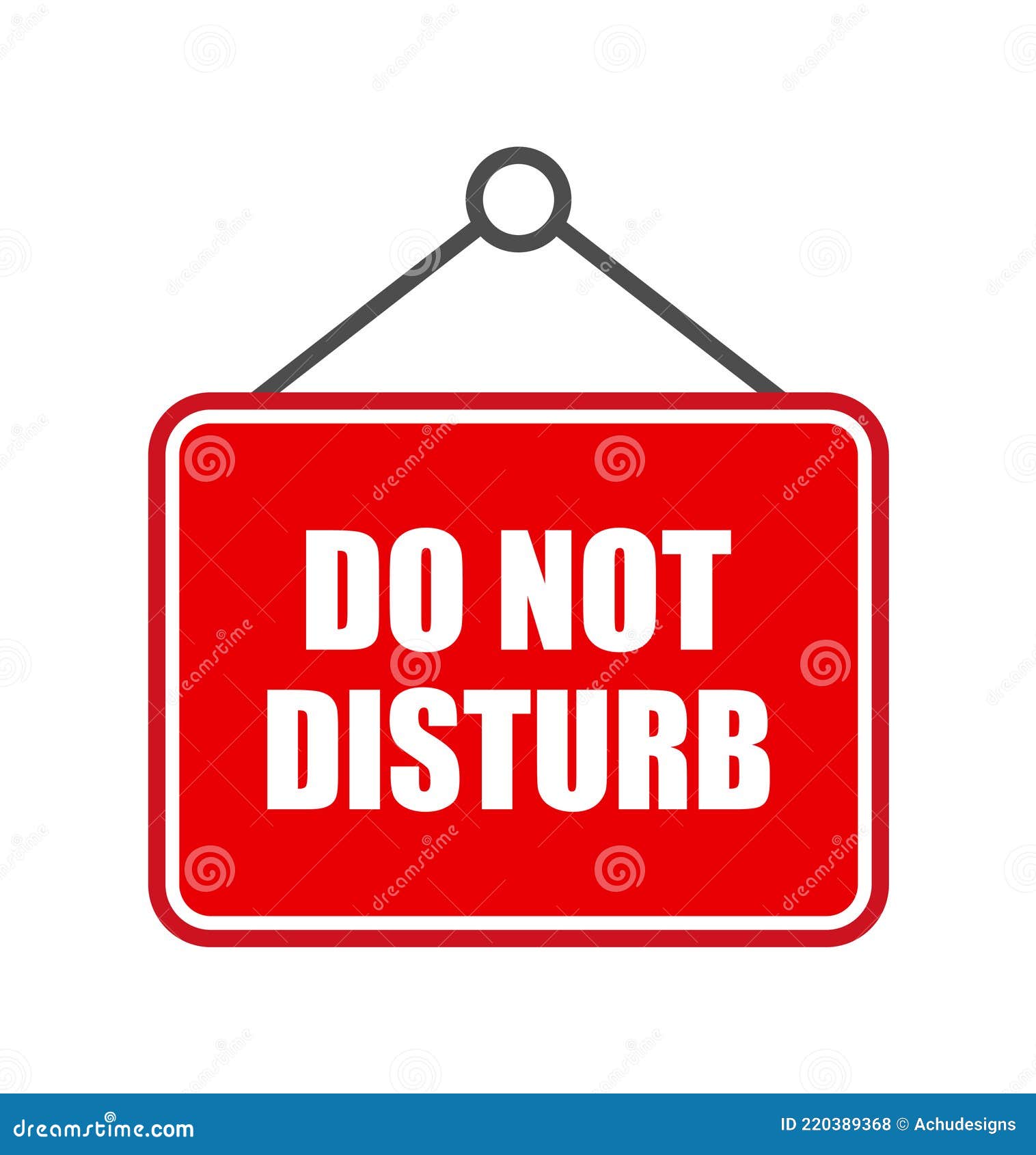 Do Not Disturb Signboard Vector Illustration | CartoonDealer.com #220389368