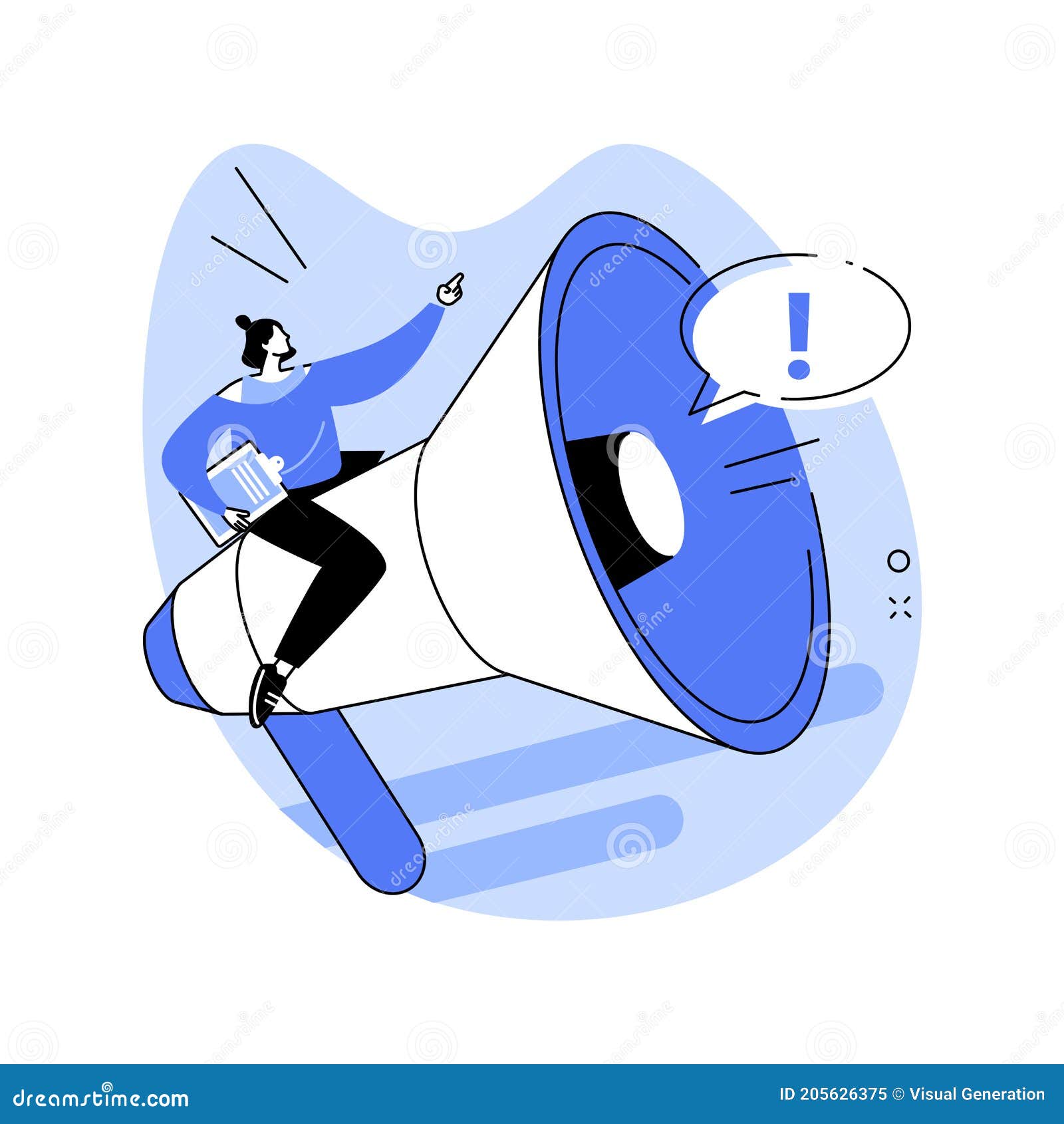 Attention Abstract Concept Vector Illustration. Stock Vector ...