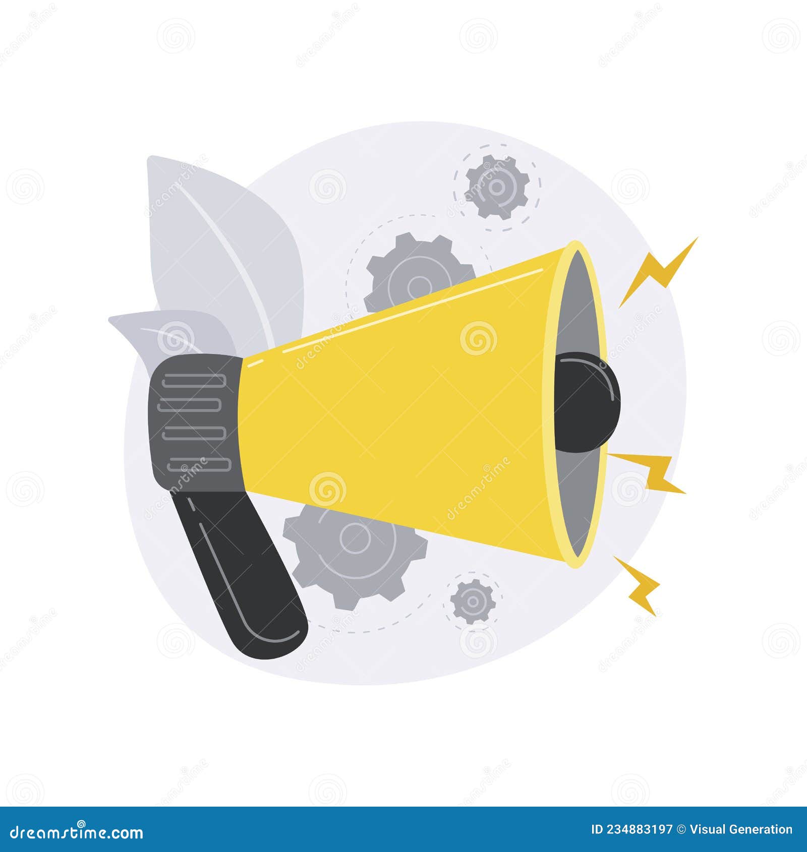 Attention Abstract Concept Vector Illustration. Stock Vector ...