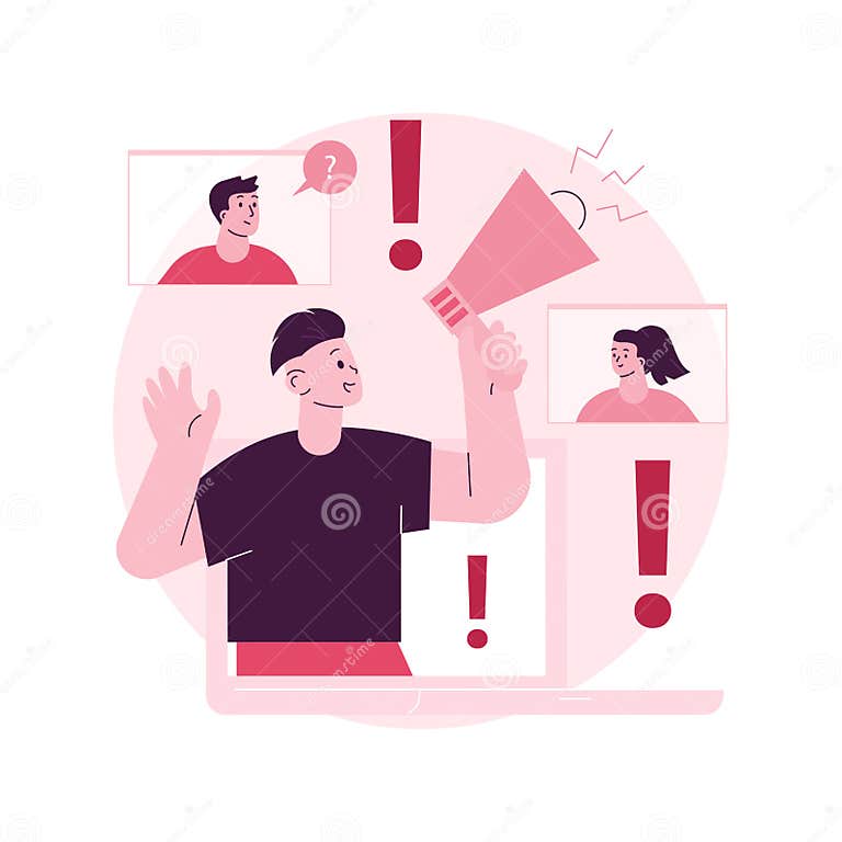 Attention Abstract Concept Vector Illustration. Stock Vector ...