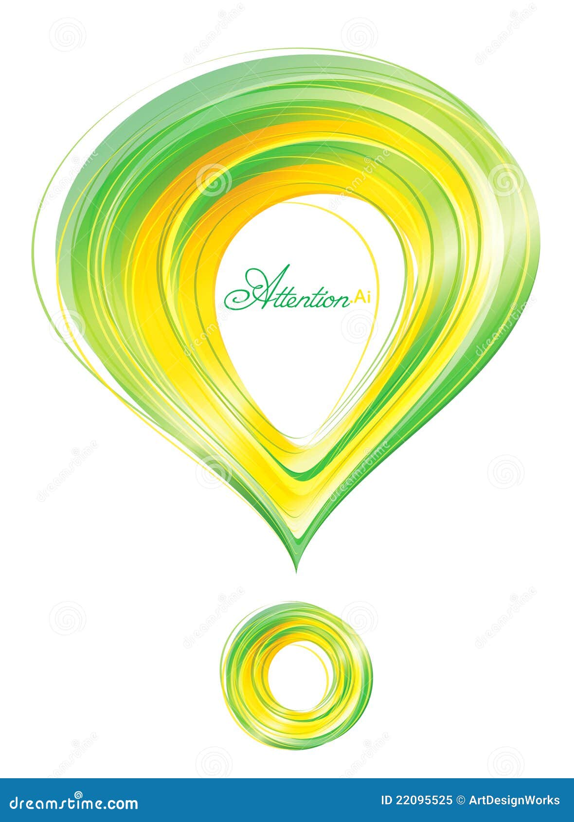 Attention Abstract Illustration Stock Vector - Illustration of concept ...