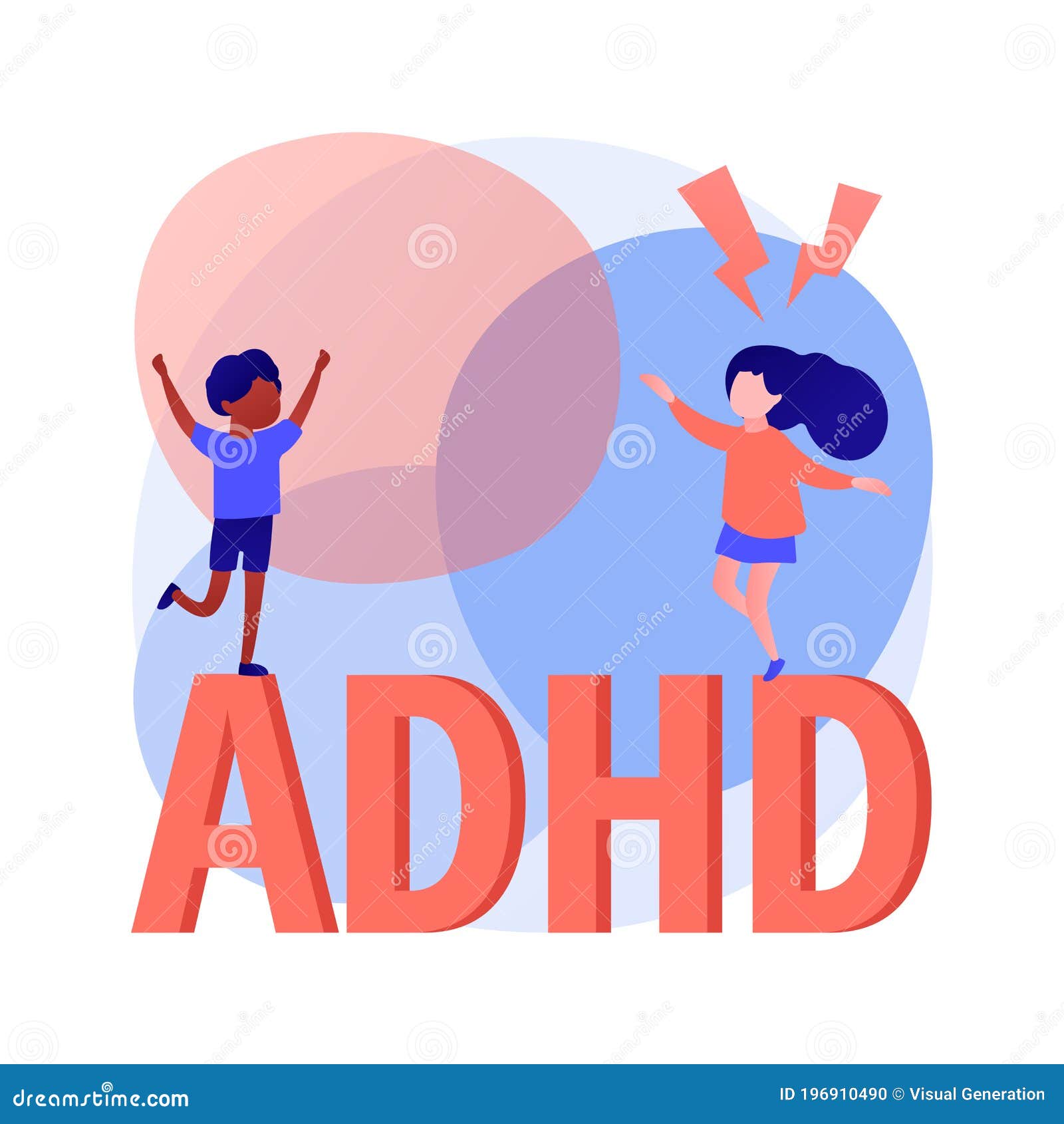 Attention Deficit Hyperactivity Disorder Abstract Concept Vector ...