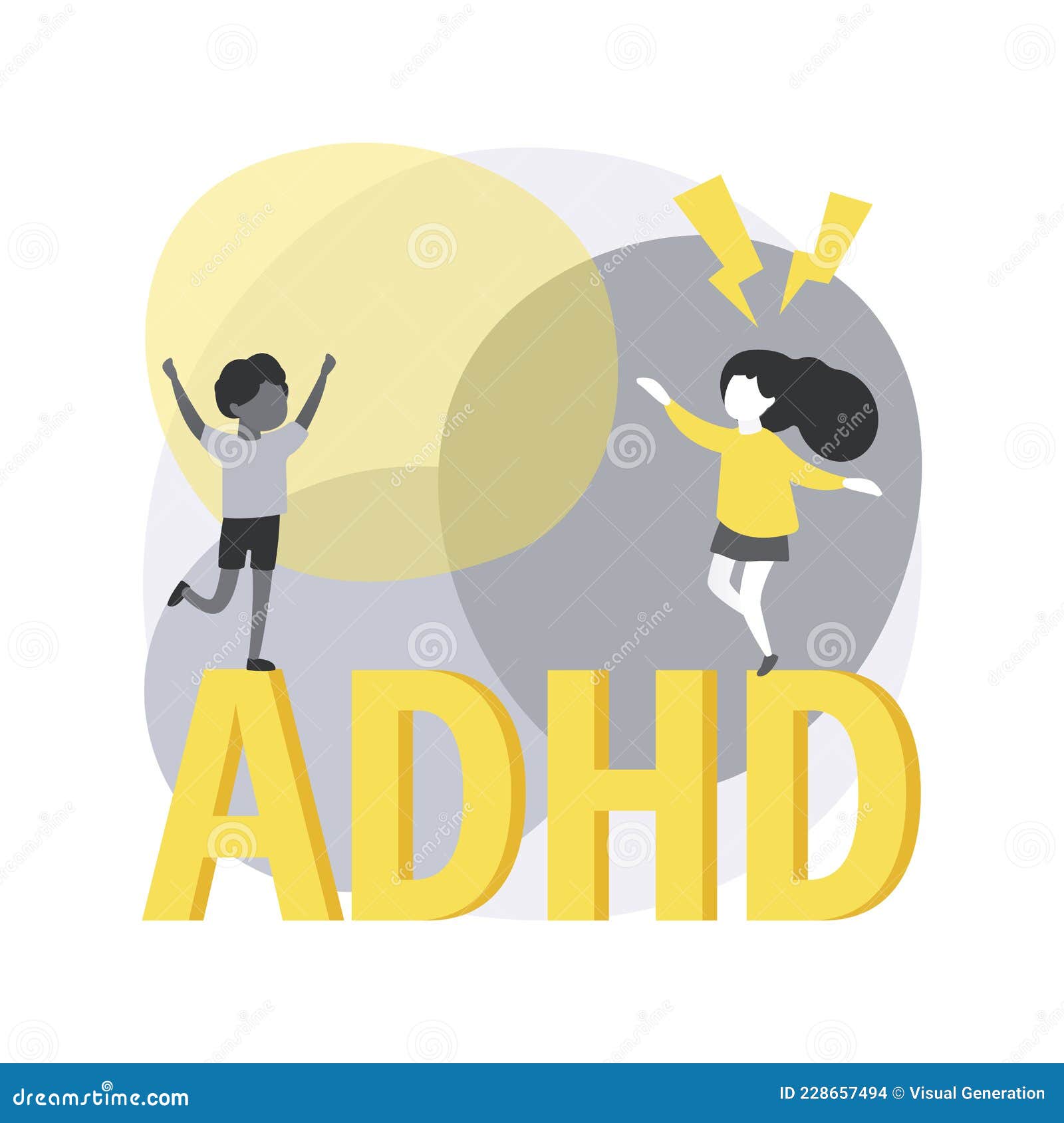 Attention Deficit Hyperactivity Disorder Abstract Concept Vector ...
