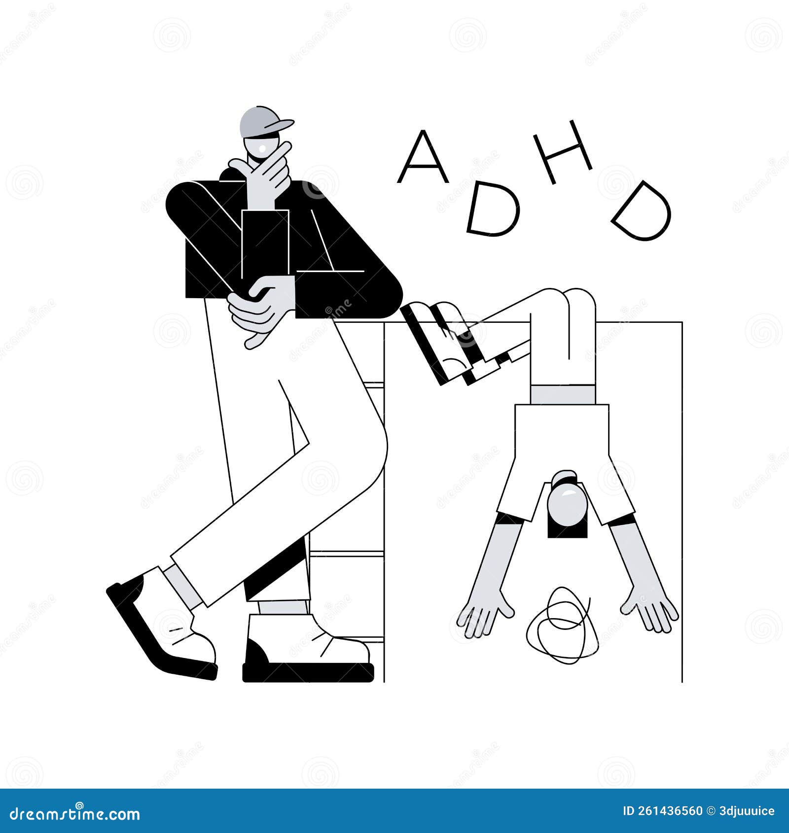 Attention Deficit Hyperactivity Disorder Abstract Concept Vector ...