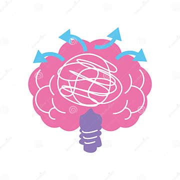Attention Deficit Hyperactivity Disorder Brain Stock Vector ...