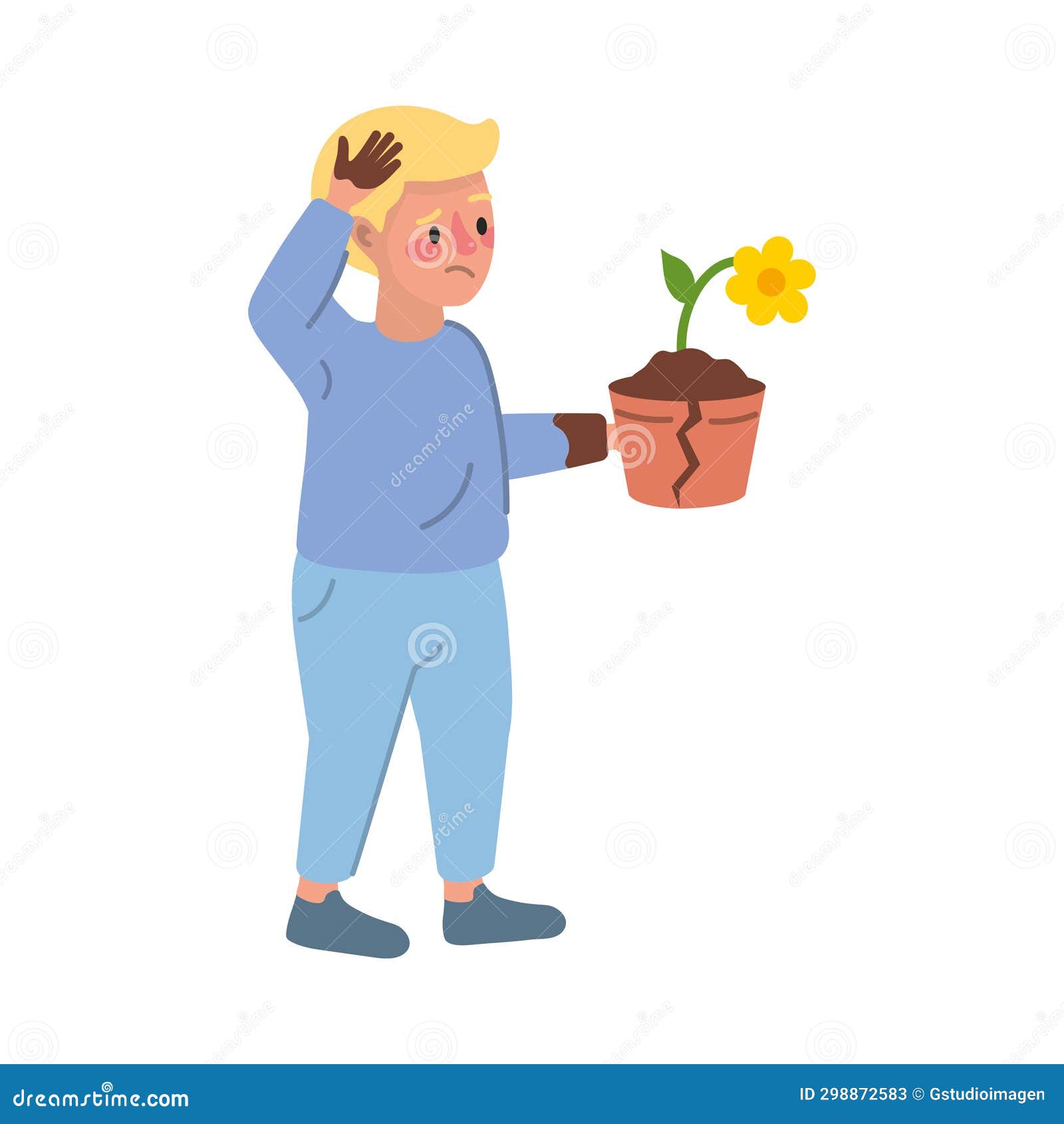 Attention Deficit Hyperactivity Disorder Man Stock Illustration ...