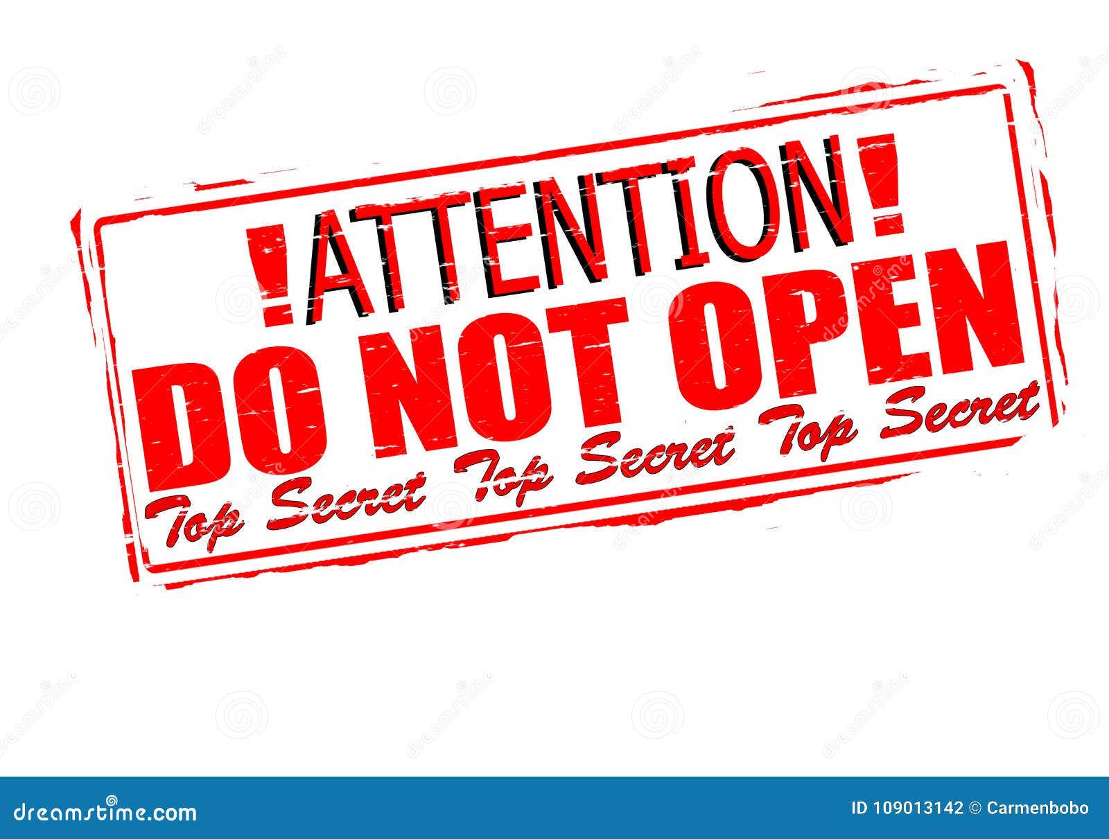 Attention do not open stock illustration. Illustration of miscellaneous ...