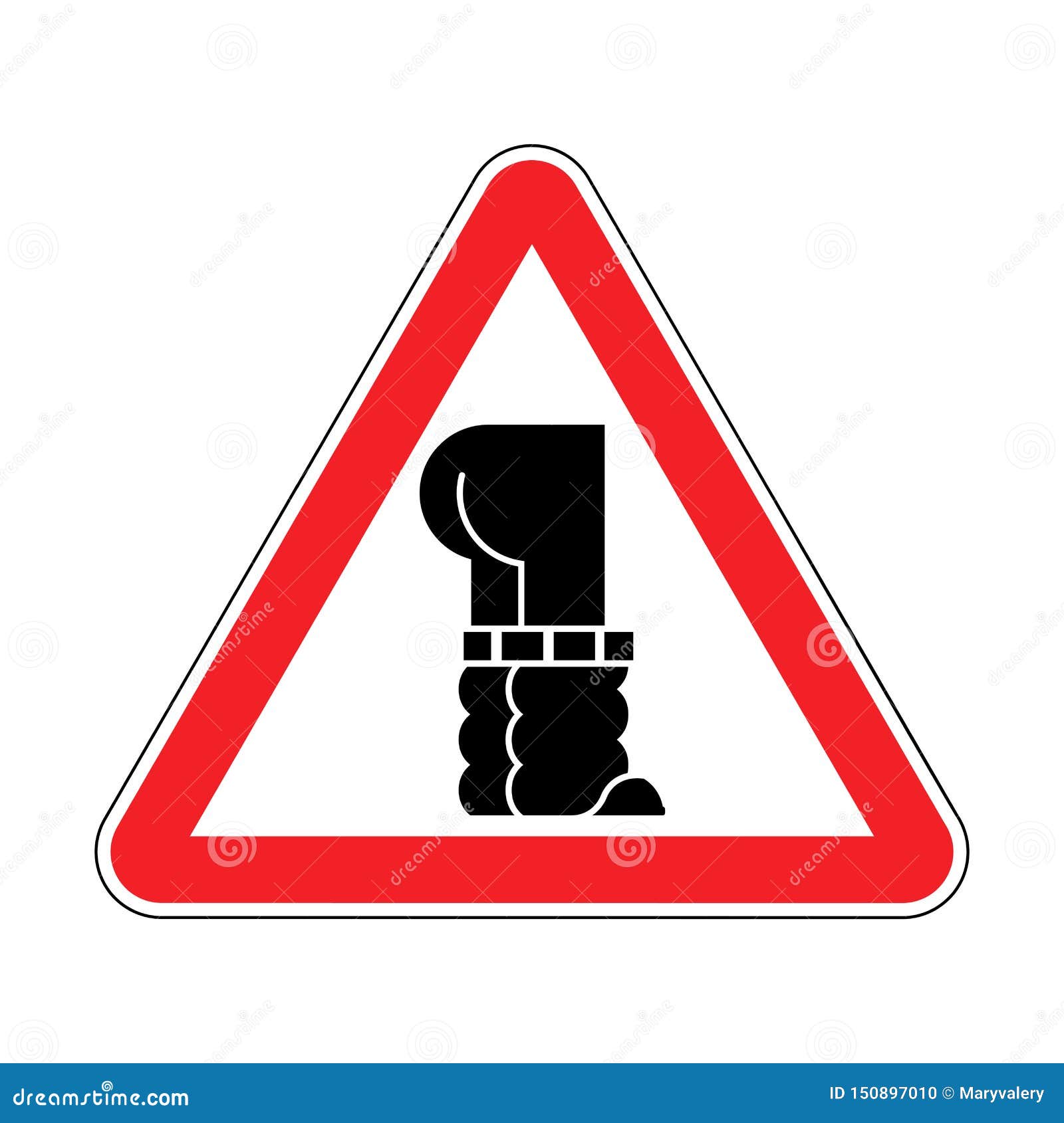 Warning Pull Parking Brake Symbol Sign, Vector Illustration, Isolate On ...