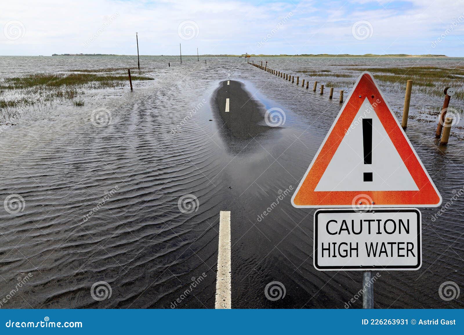 Flood Warning Sign Stock Photography | CartoonDealer.com #193594838