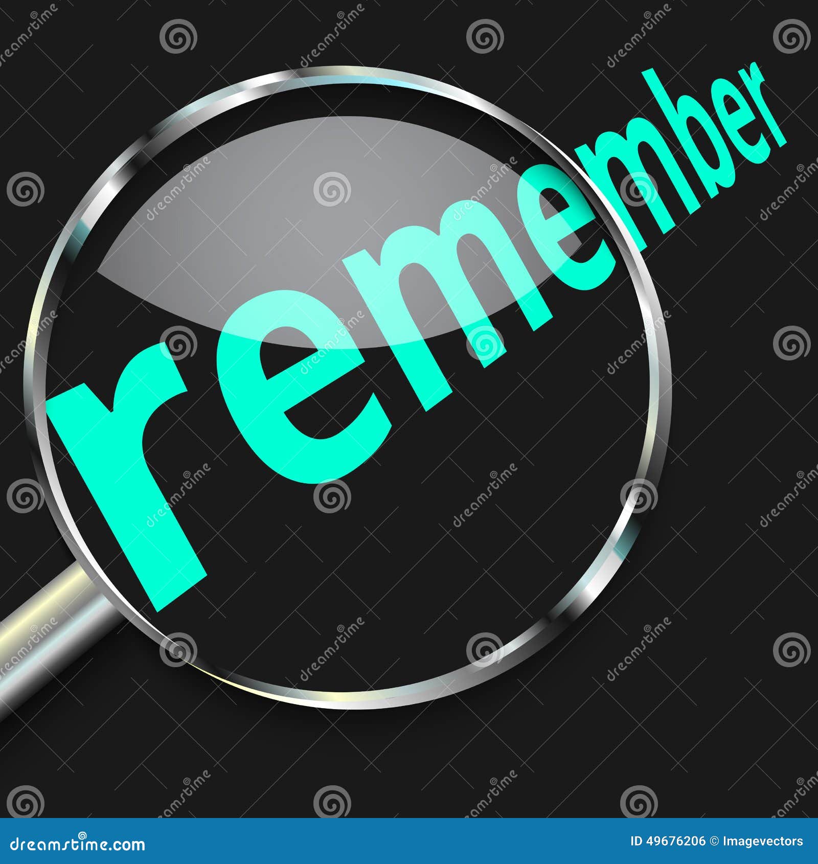 Attention focus Remember stock vector. Illustration of forget - 49676206