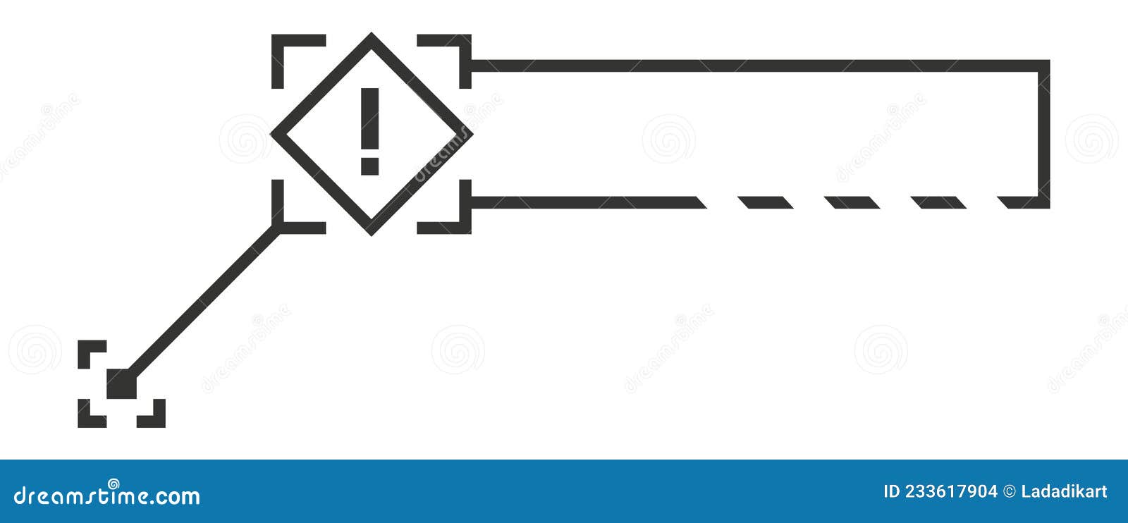 Attention Frame Panel. Callout Title in Hud Style Stock Vector ...