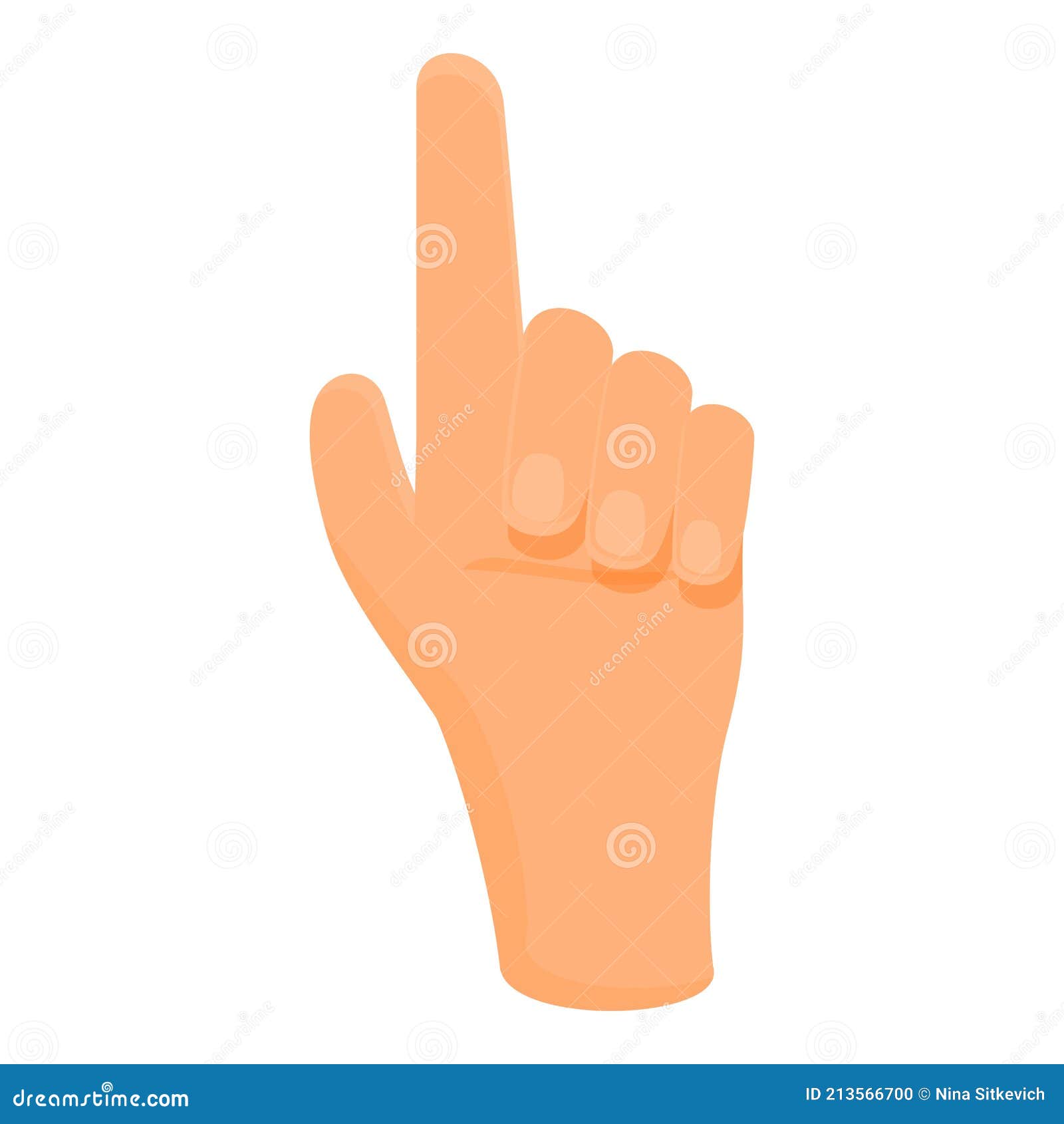 Attention Hand Gesture Icon, Cartoon Style Stock Vector - Illustration ... Attention Hand Gesture Icon, Cartoon Style Stock Vector - Illustration ...