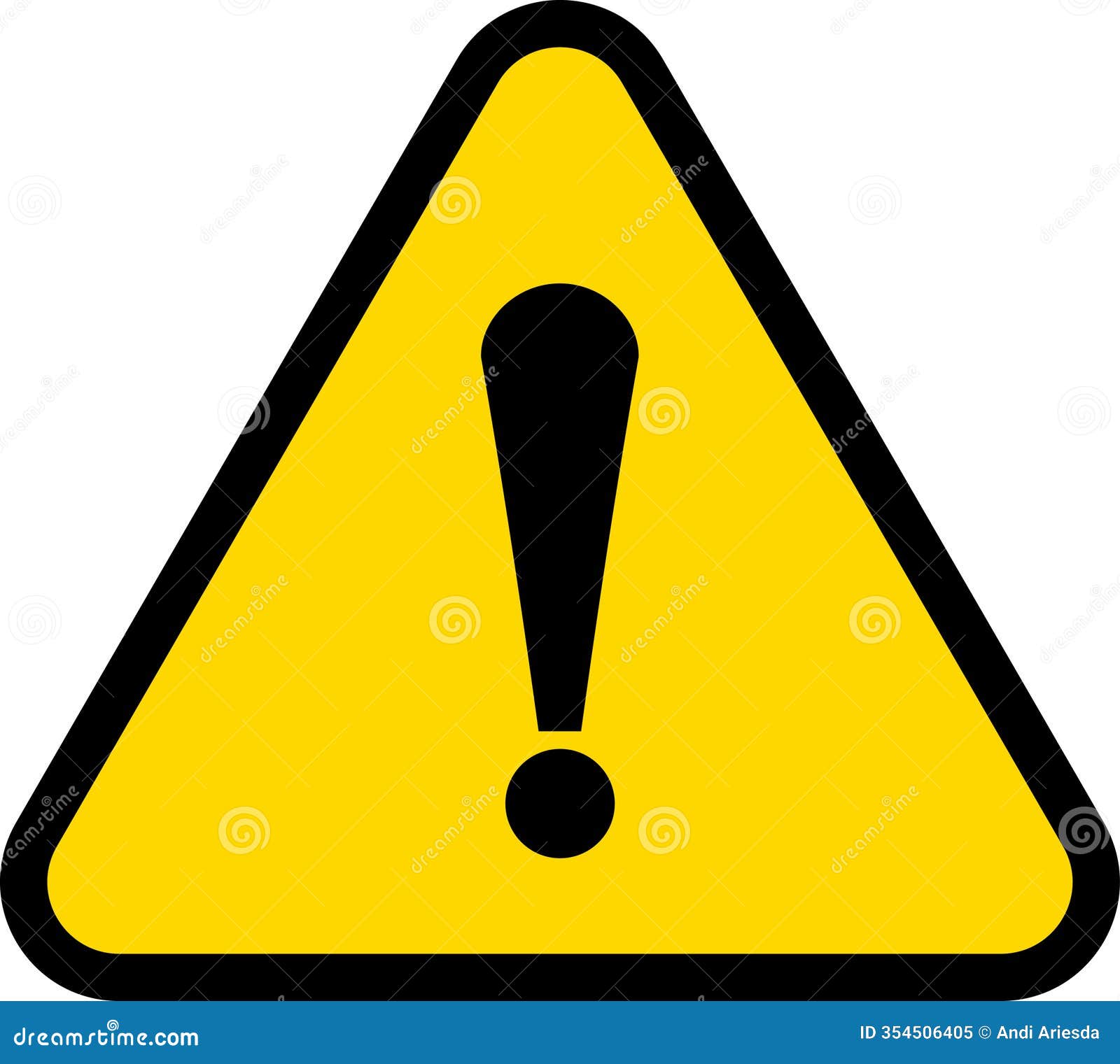 Attention Icon Sign with Exclamation Mark Symbol. Warning, Danger ...