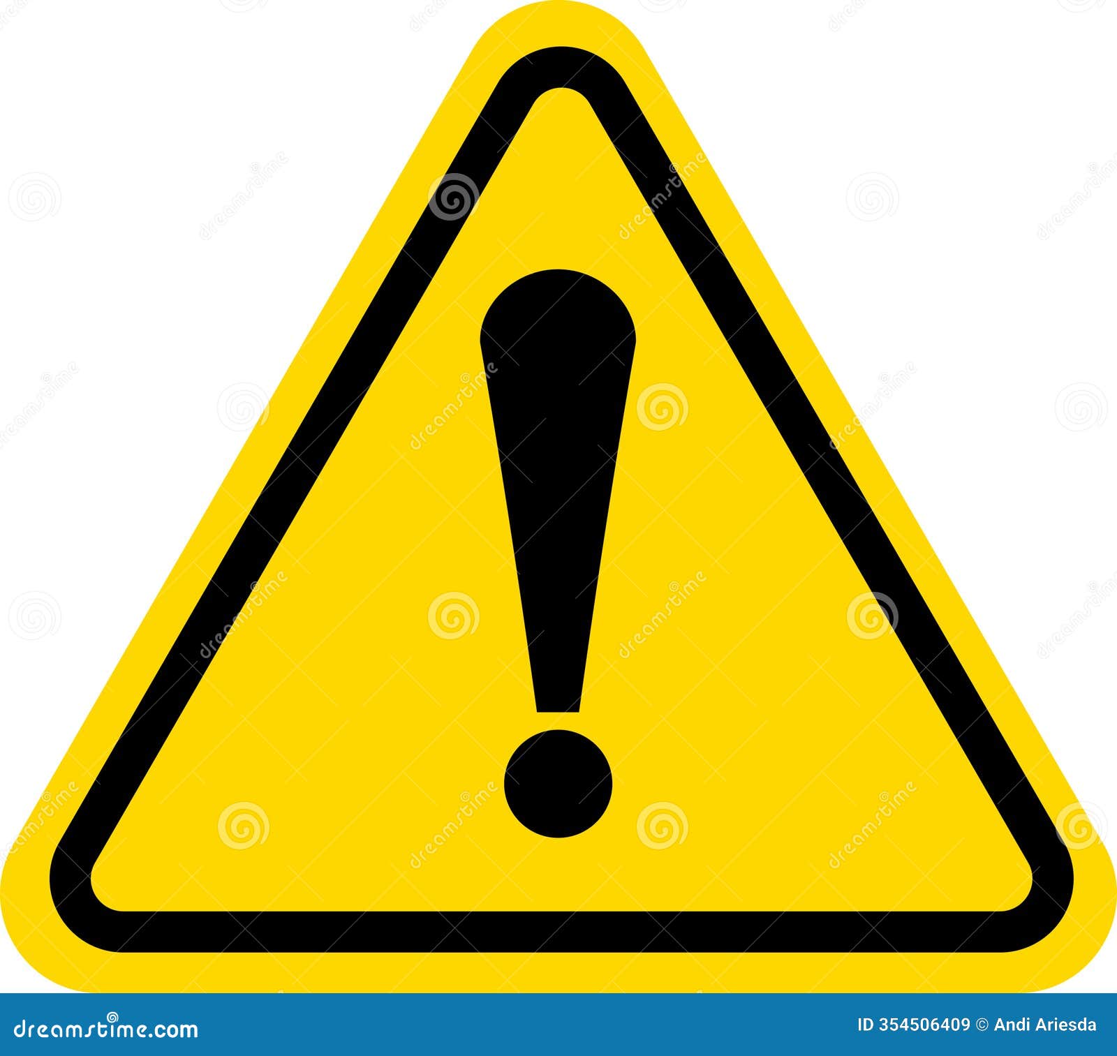 Attention Icon Sign with Exclamation Mark Symbol. Warning, Danger ...