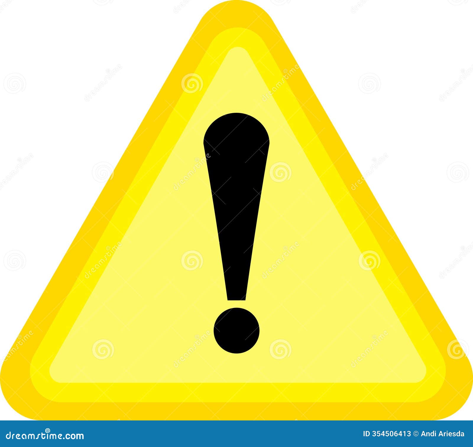 Attention Icon Sign with Exclamation Mark Symbol. Warning, Danger ...