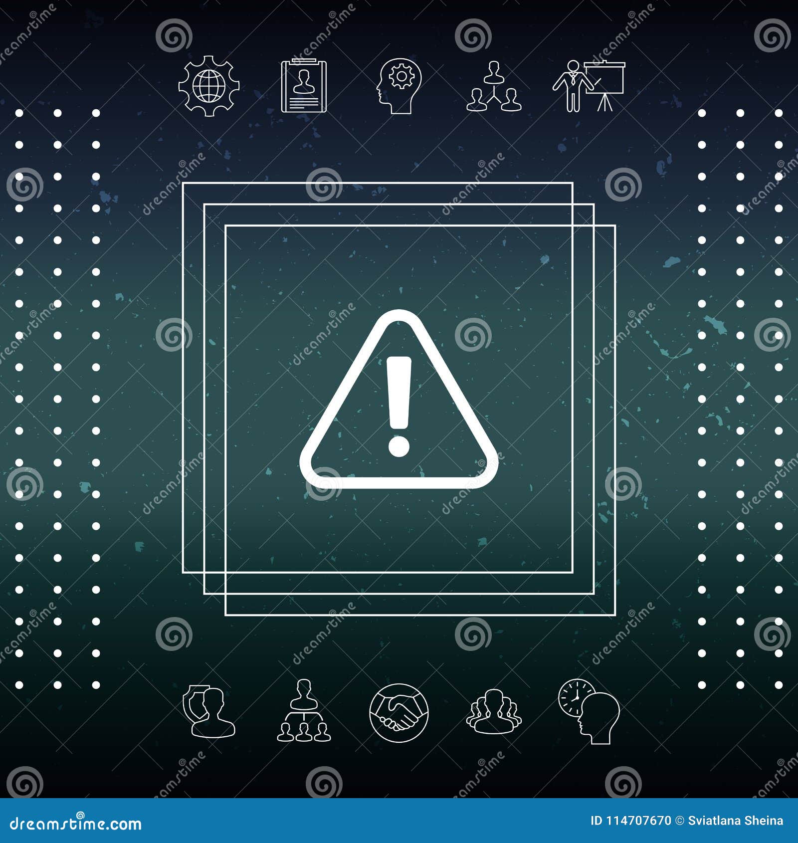 Attention icon symbol stock vector. Illustration of advice - 114707670