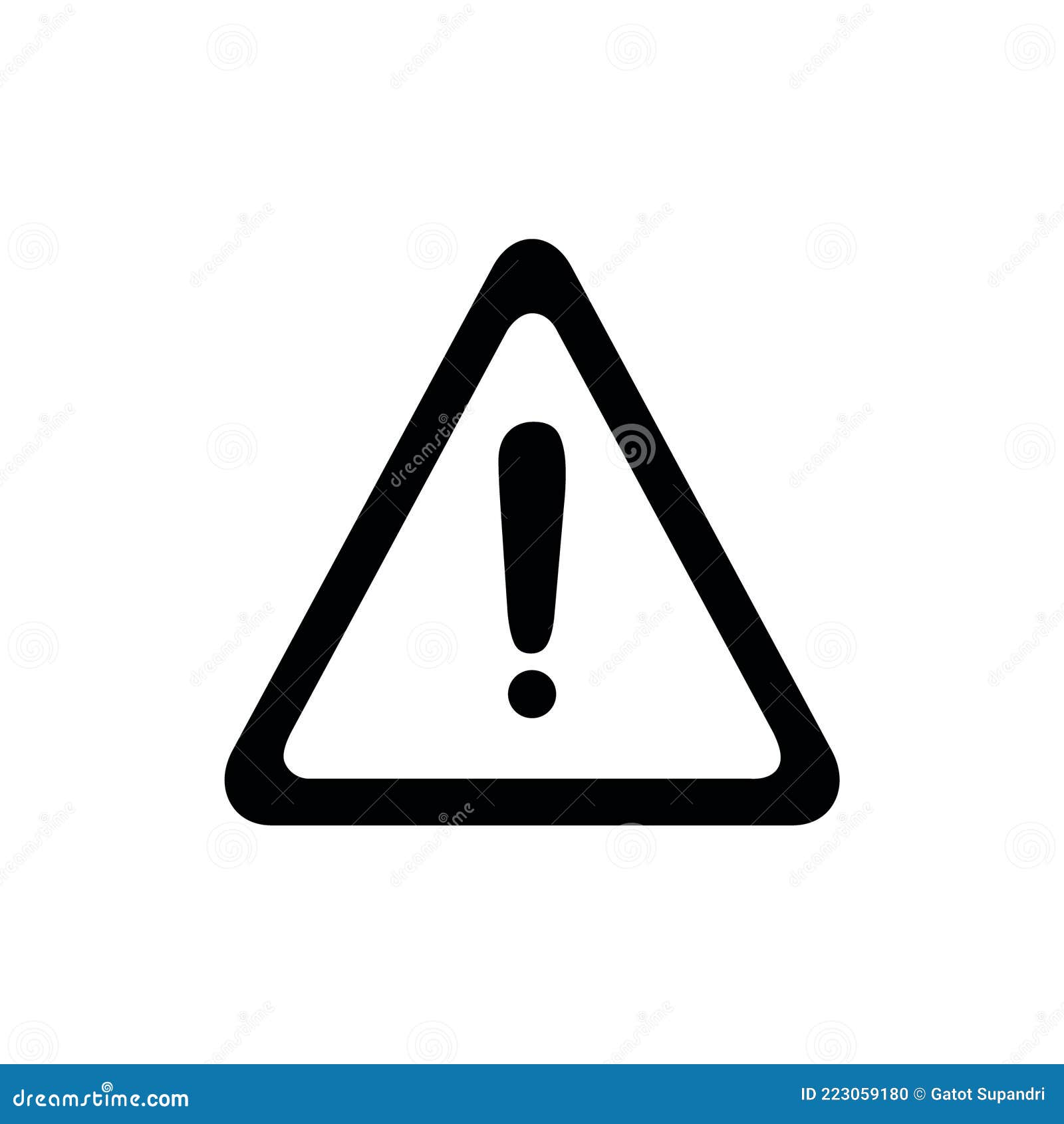 Attention Icon Vector Logo Design Template Stock Vector - Illustration ...