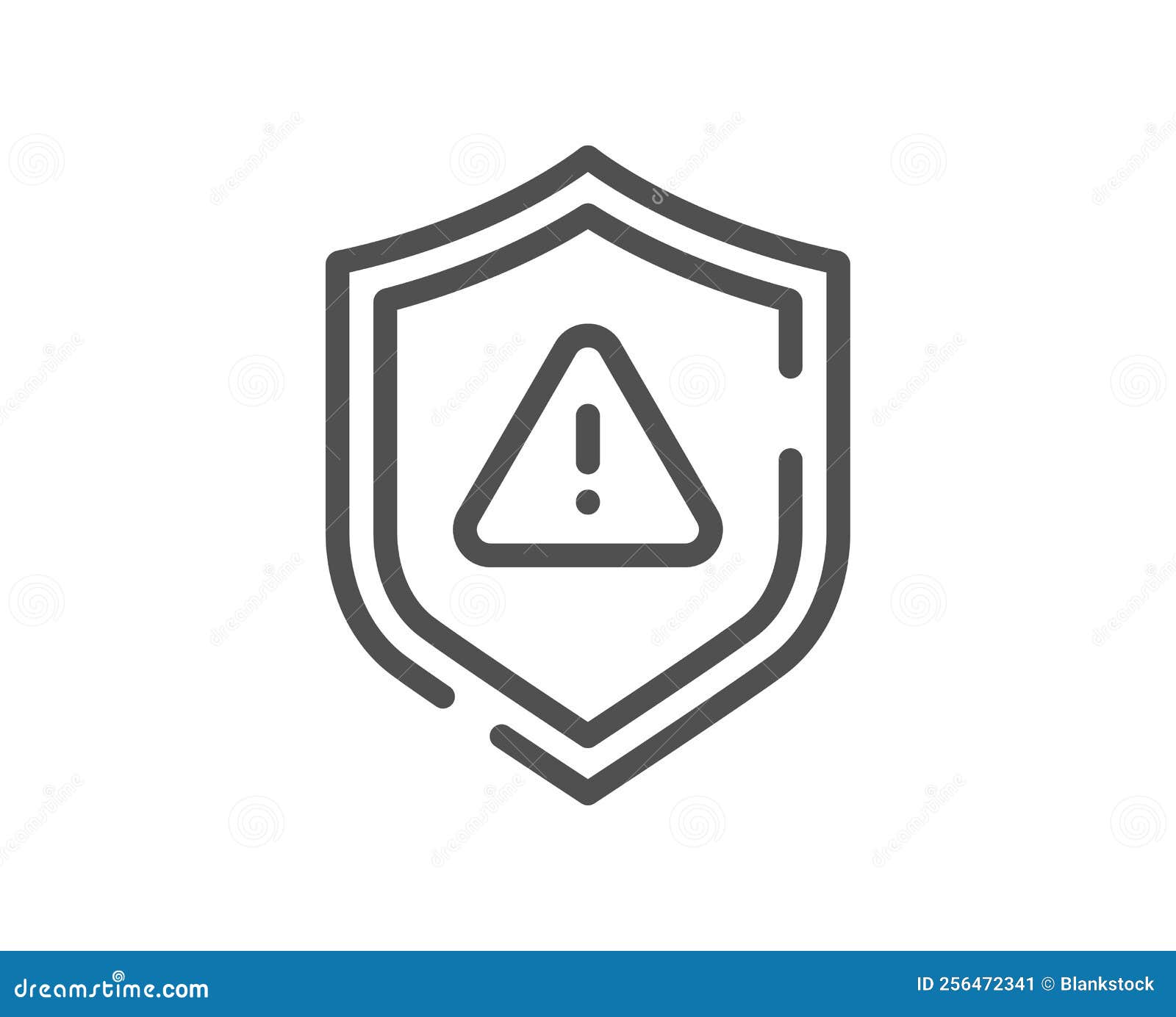 Attention Line Icon. Important Warning Sign. Vector Stock Vector ...