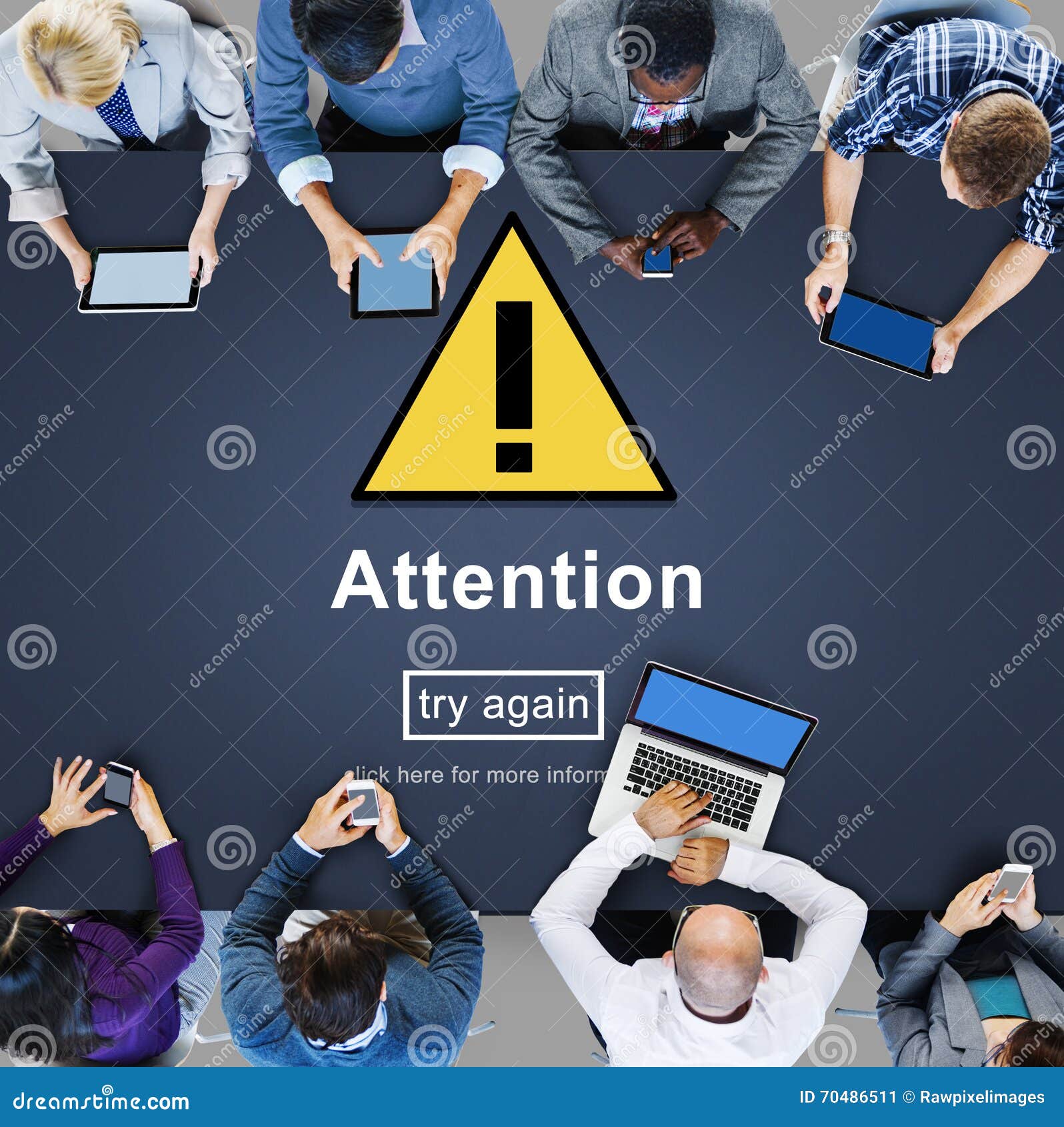 Attention Notice Warning Scrutiny Error Concept Stock Image - Image of ...