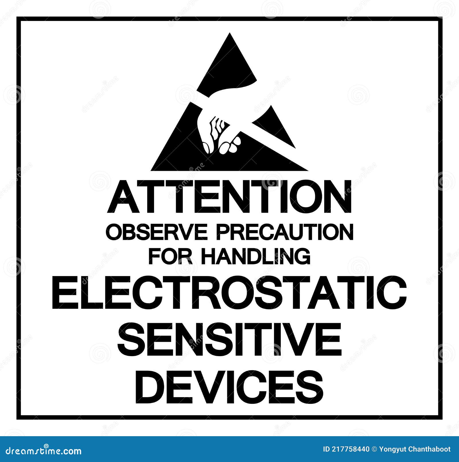 Attention Observe Precaution for Handling Electrostatic Sensitive ...